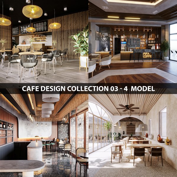 cafe donut 3d max
