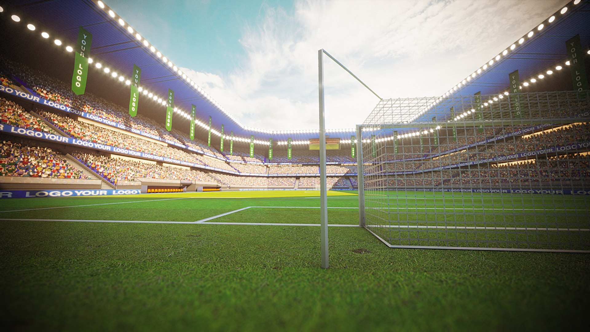 3D Ready Football Soccer Stadium - TurboSquid 1228340