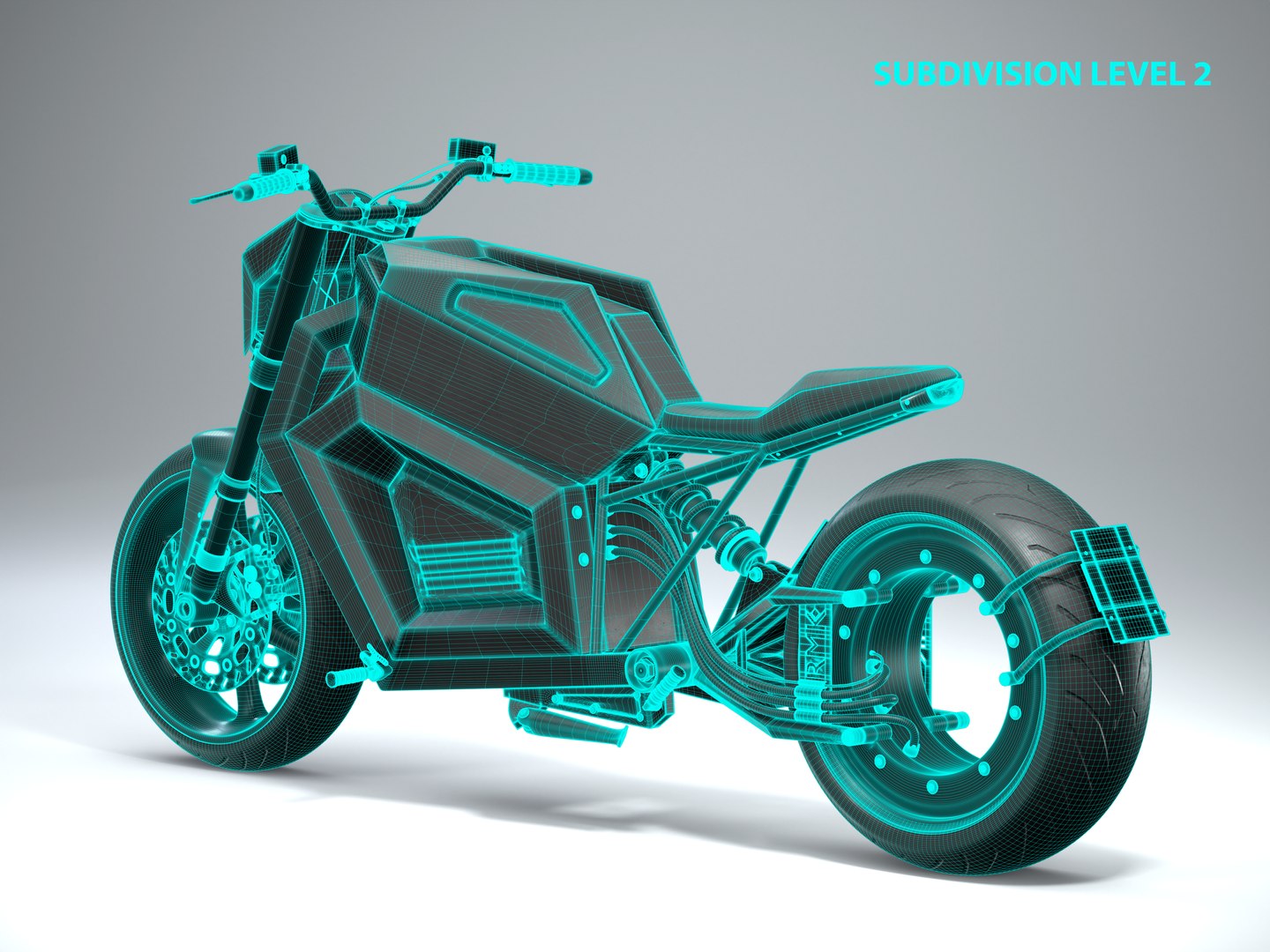 RMK E2 Electric Motorcycle Green 3D Model - TurboSquid 2212636