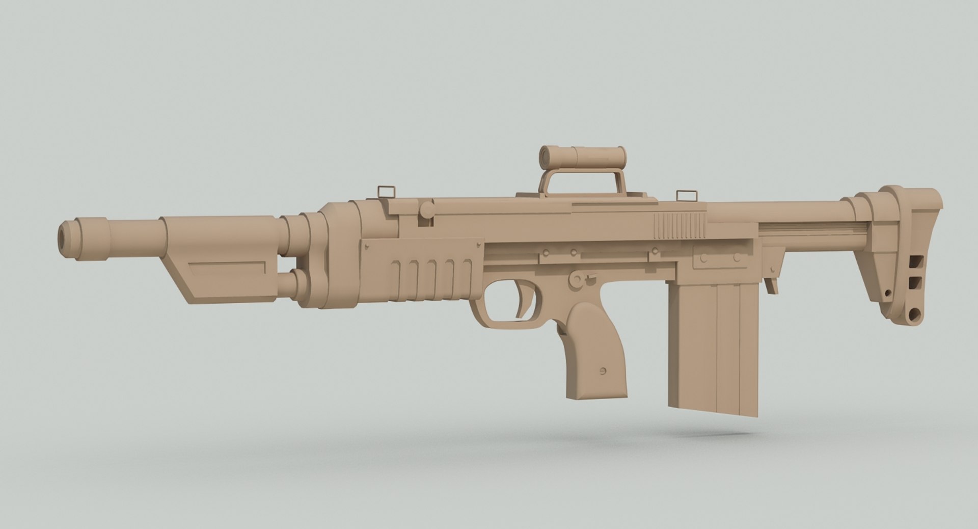 3D Tactical Assault Rifle Concept Model - TurboSquid 1299669