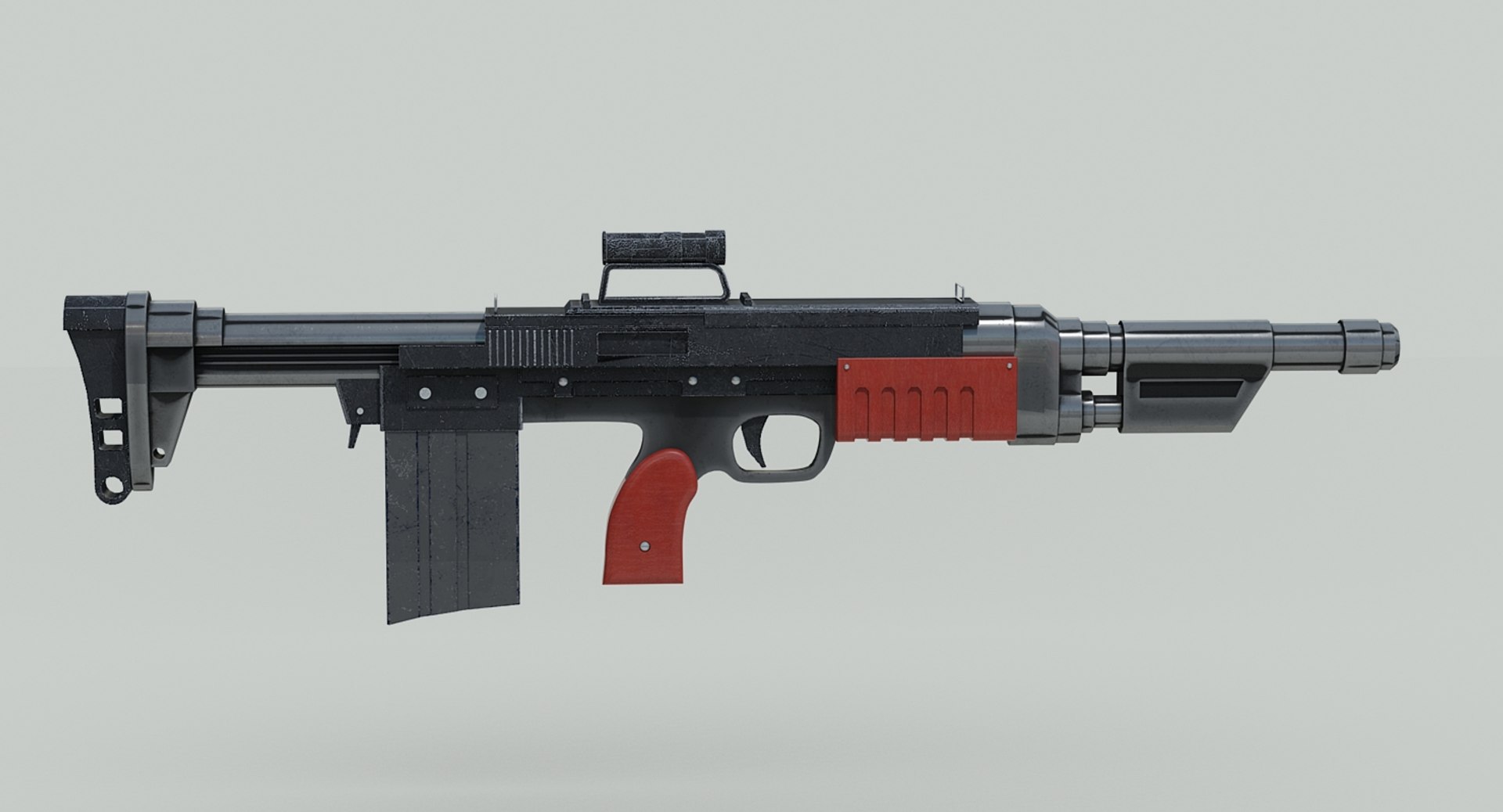 3D Tactical Assault Rifle Concept Model - TurboSquid 1299669