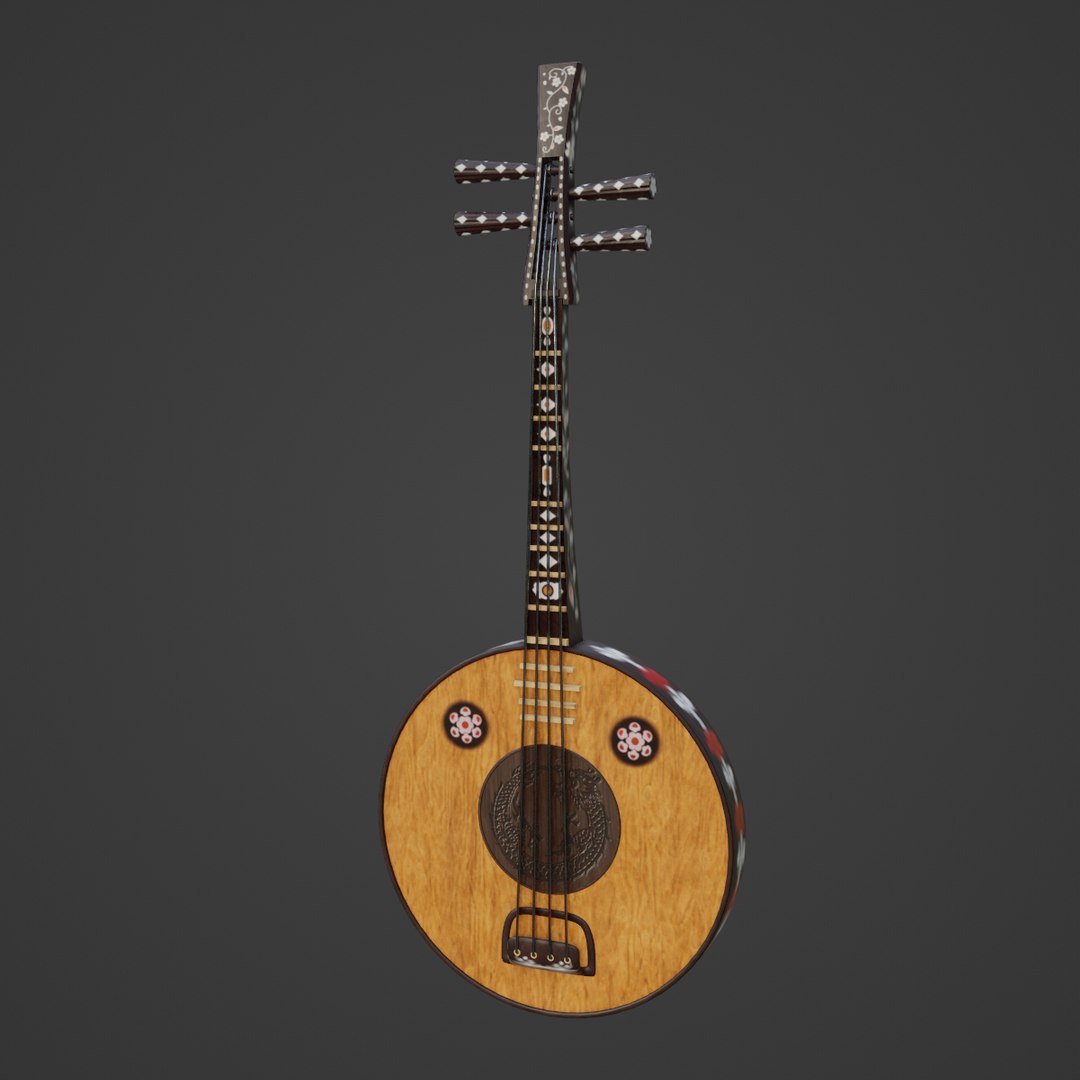 Genkan Lute - Shoso 3D - TurboSquid 2064276