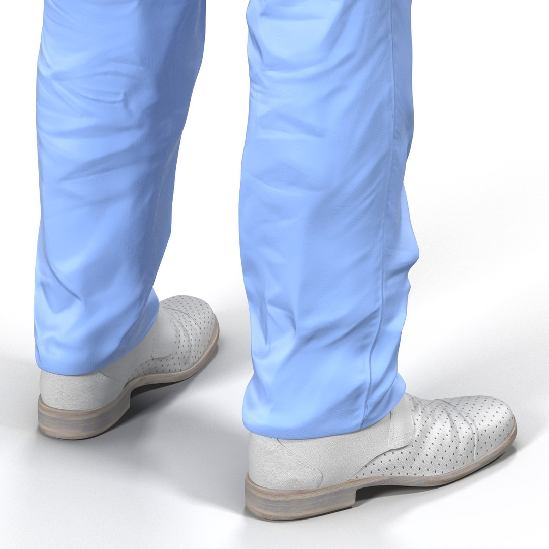 3d model male surgeon asian rigged