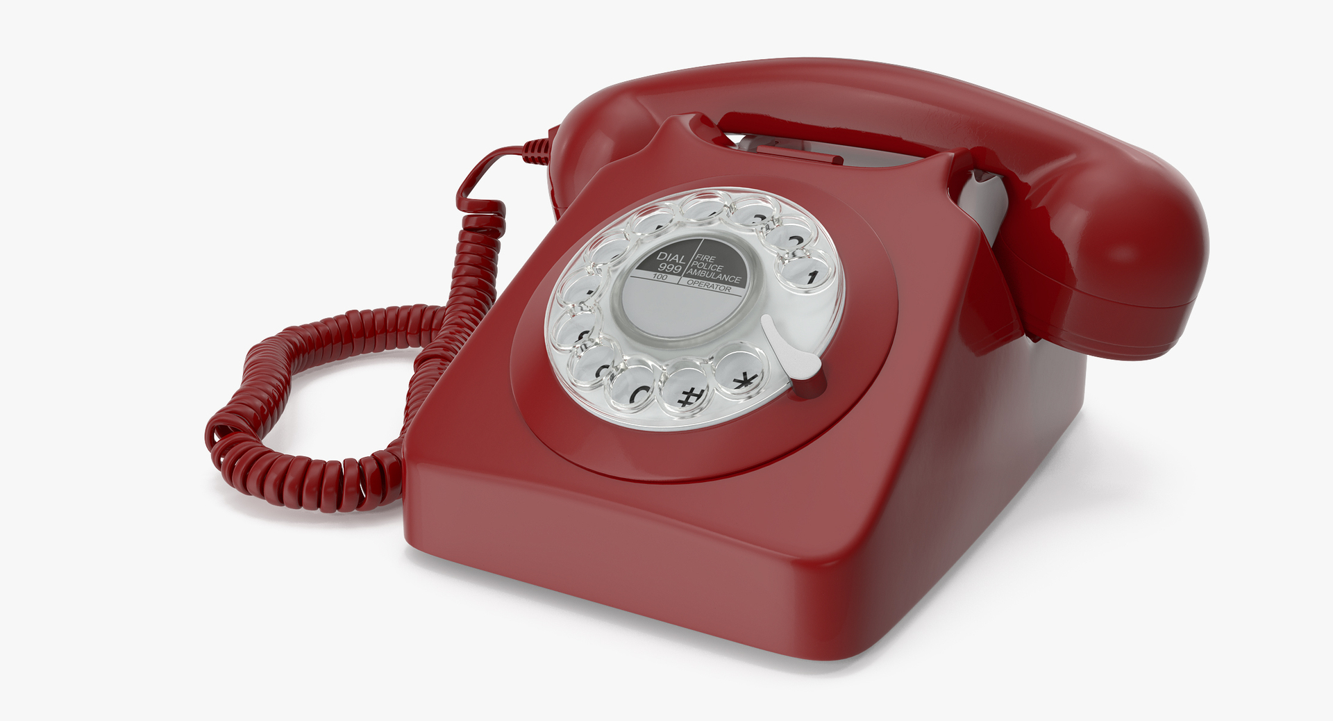 Retro Design Corded Landline 3D Model - TurboSquid 1387633
