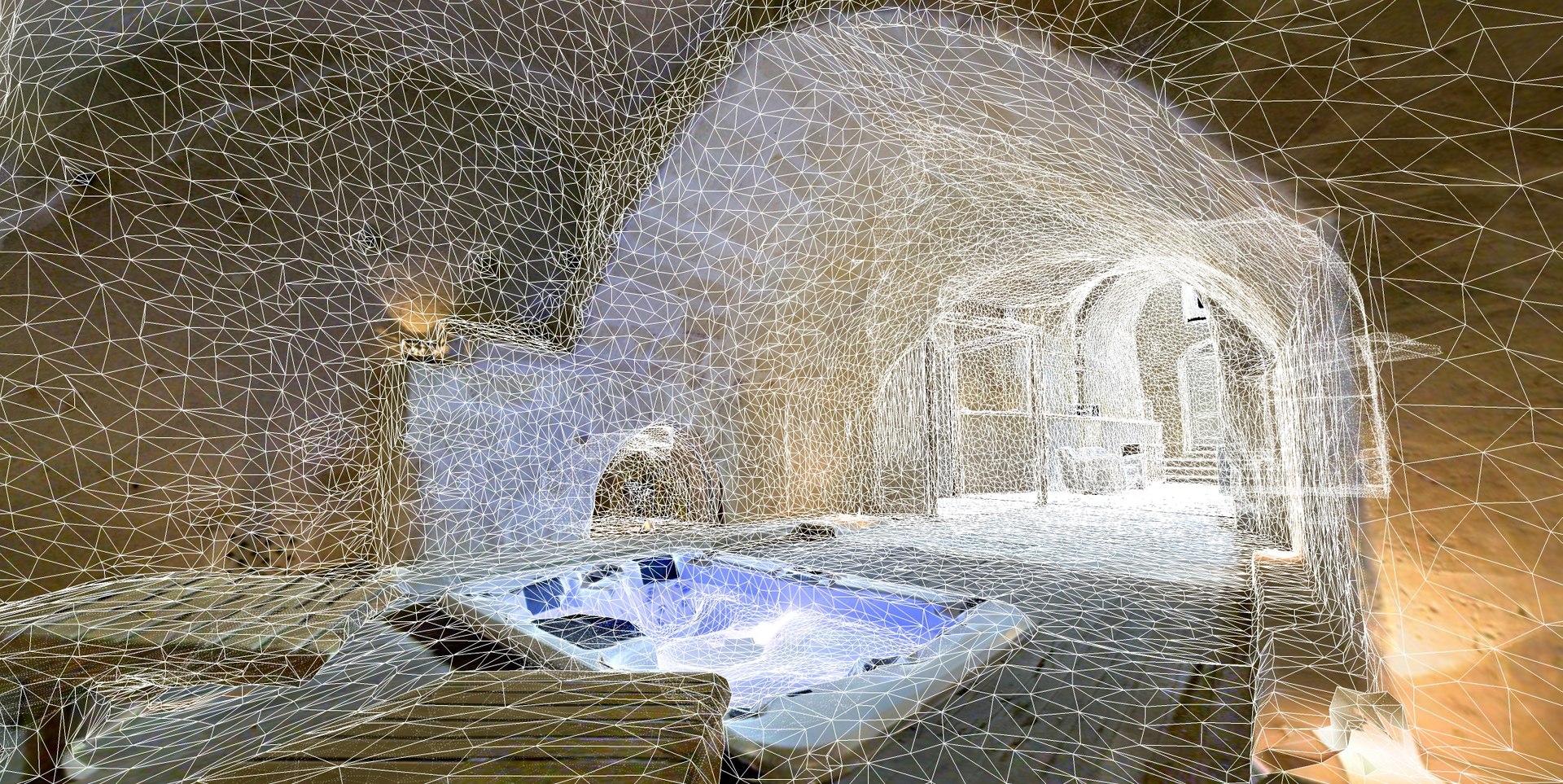 3d Model Cave Villa 1