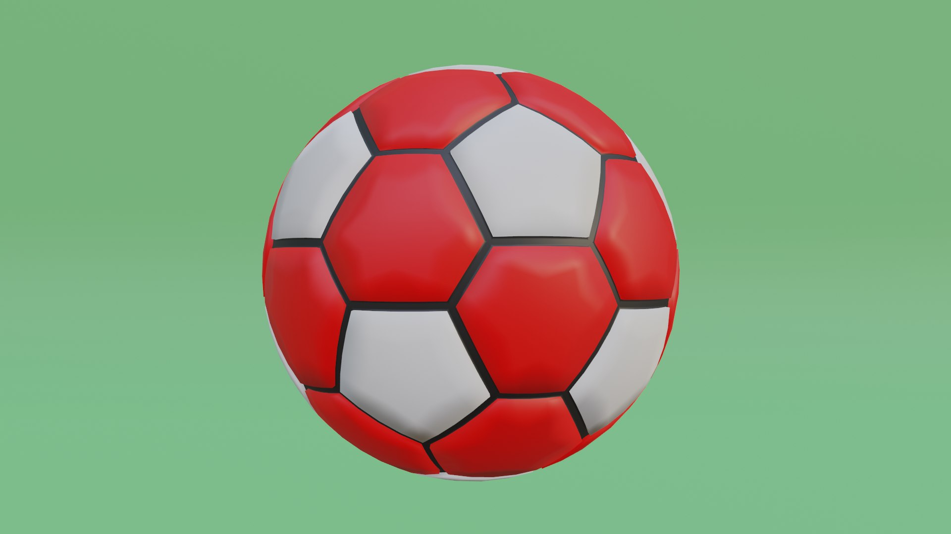 Red Soccer Ball Model - TurboSquid 2057704