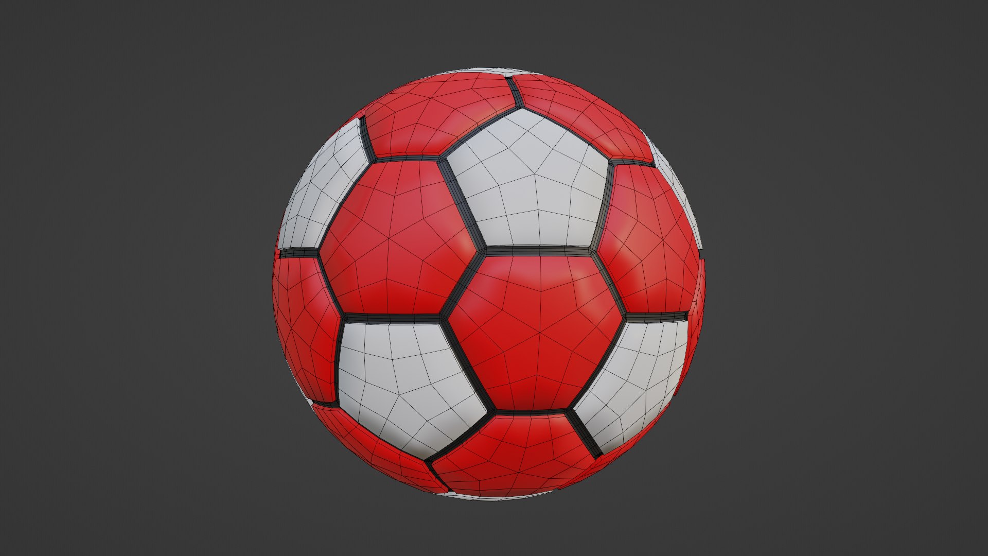 Red Soccer Ball Model - TurboSquid 2057704