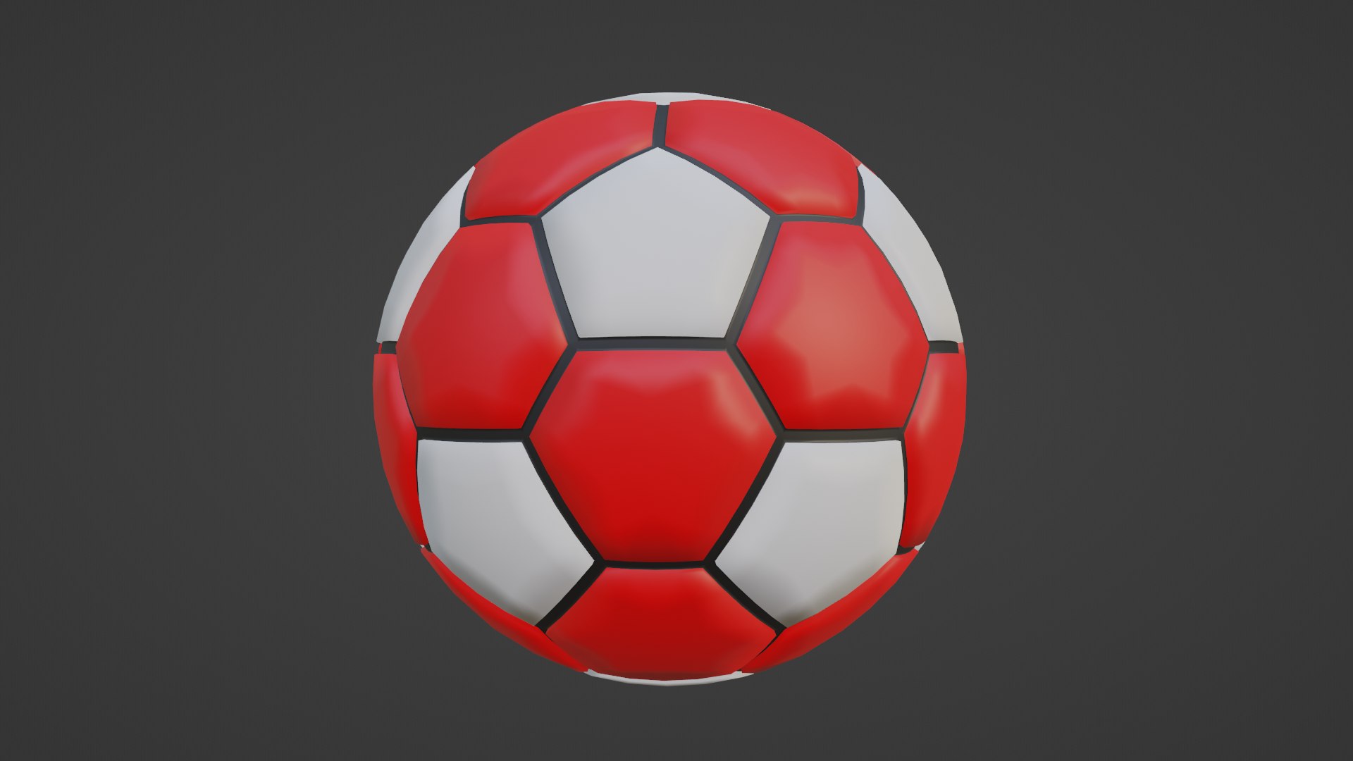 Red Soccer Ball Model - TurboSquid 2057704