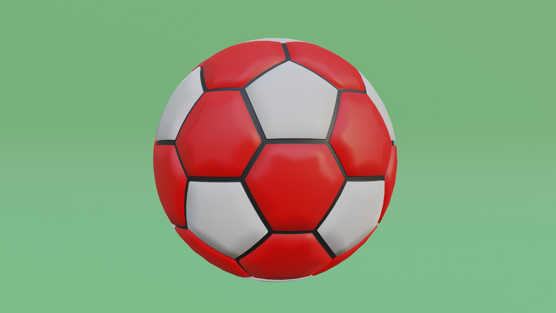 Red Soccer Ball Model - TurboSquid 2057704