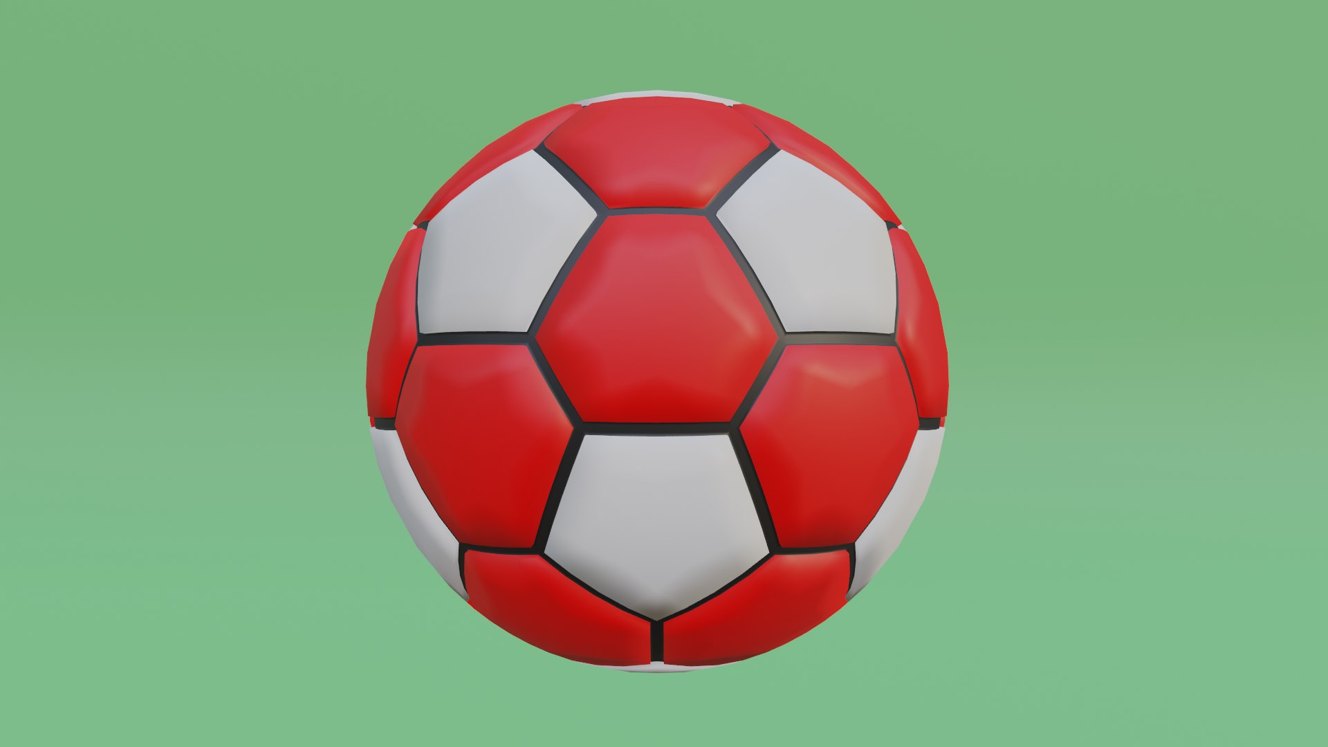Red Soccer Ball Model - TurboSquid 2057704
