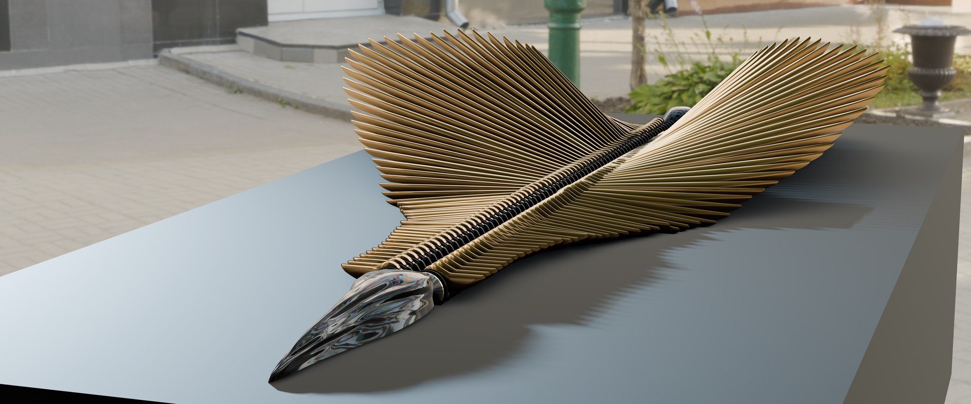 Kinetic Parametric Stingray Sculpture Replica 3D model - TurboSquid 2167365