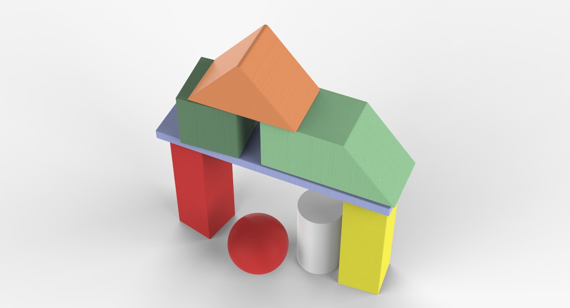 3D Primitive Building Blocks Toys - TurboSquid 1340098