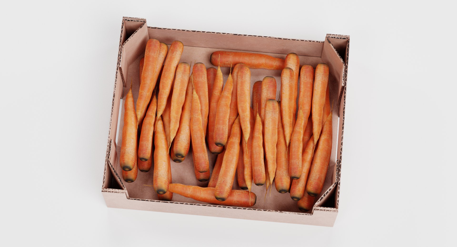 3D Carrots Box Model - TurboSquid 1405406