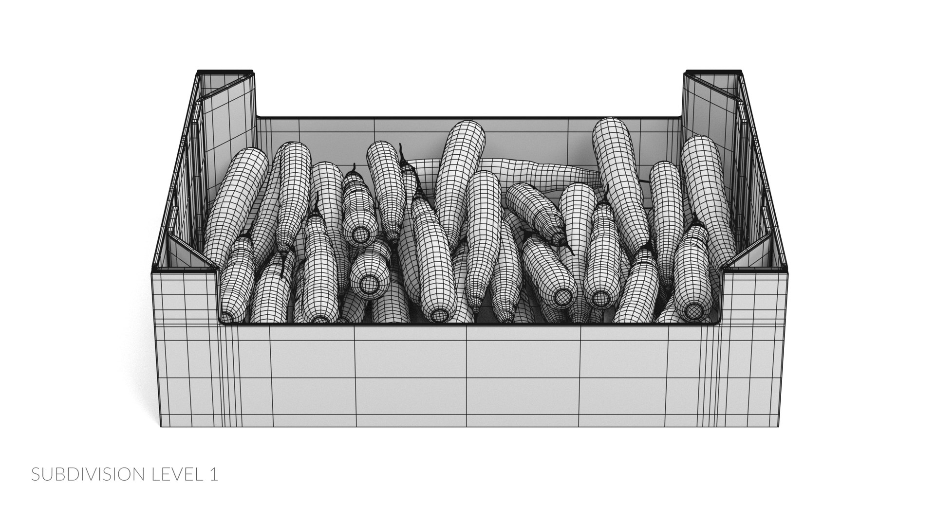 3D Carrots Box Model - TurboSquid 1405406