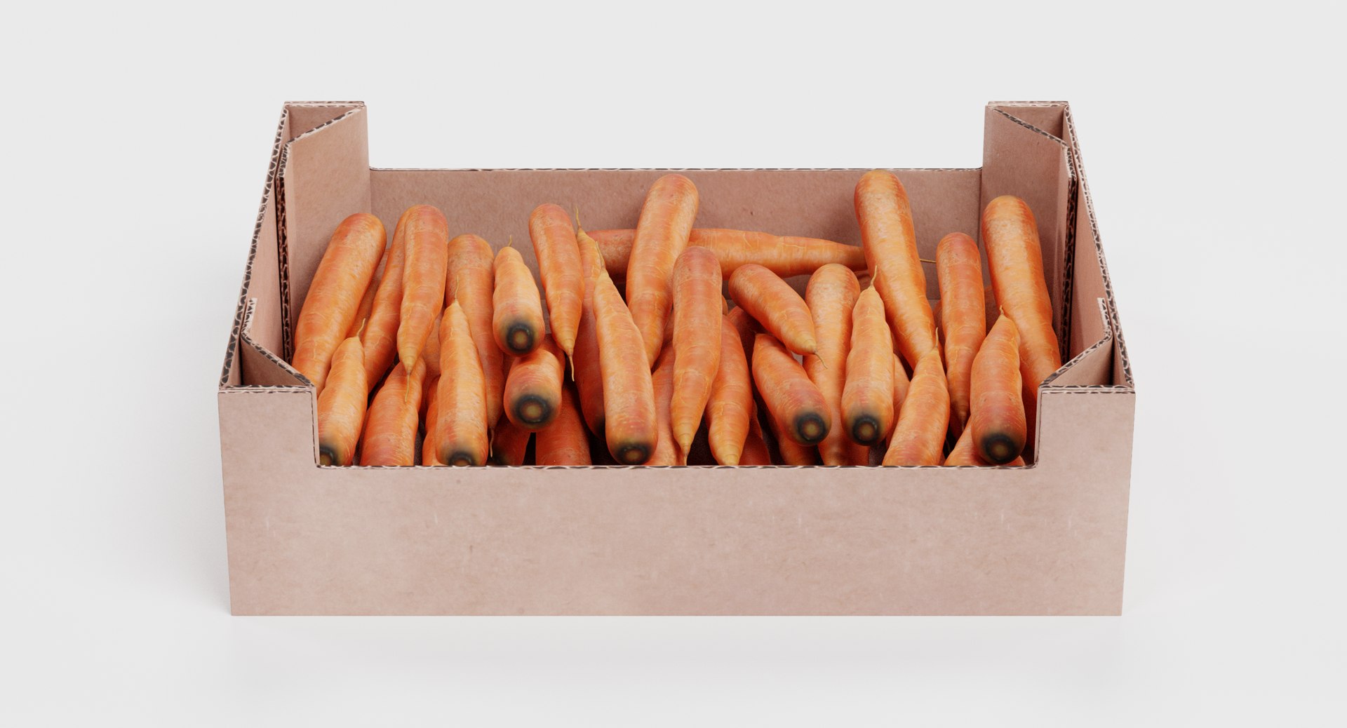 3D Carrots Box Model - TurboSquid 1405406