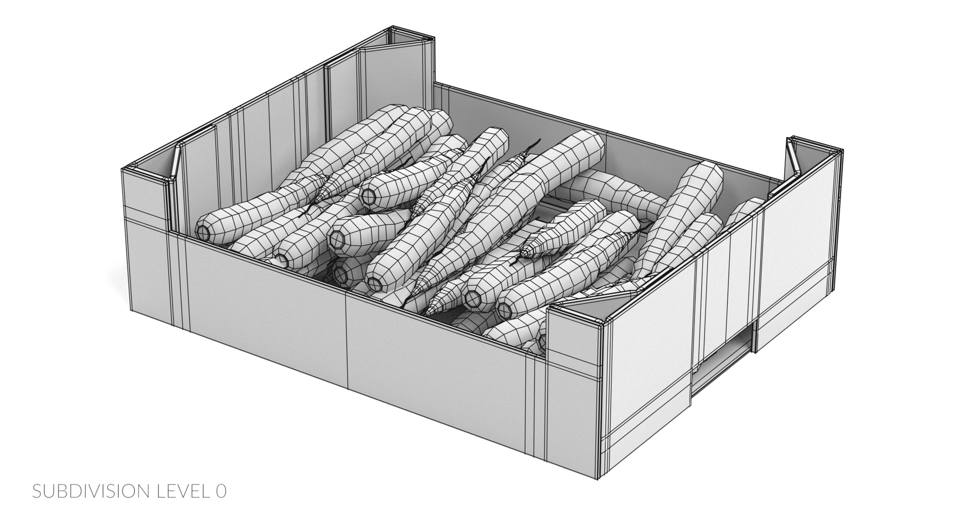 3D Carrots Box Model - TurboSquid 1405406