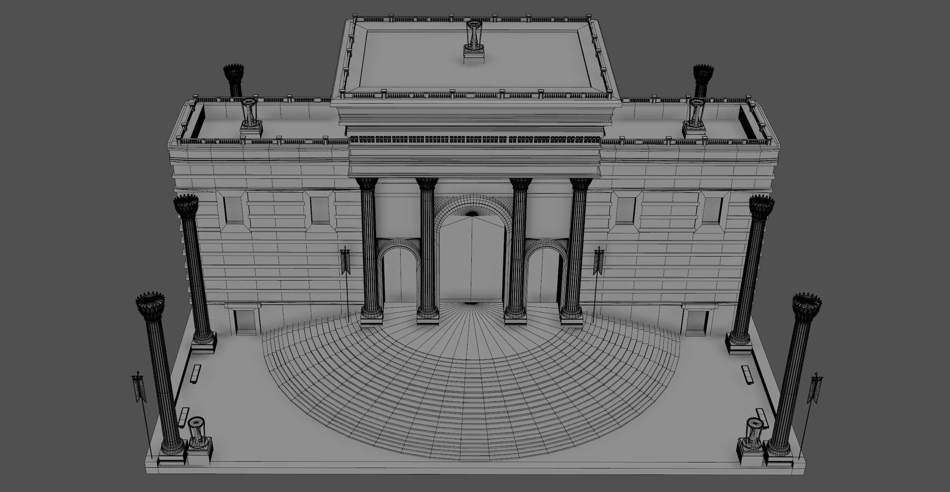Ancient Gate Building 3D Model - TurboSquid 2292817