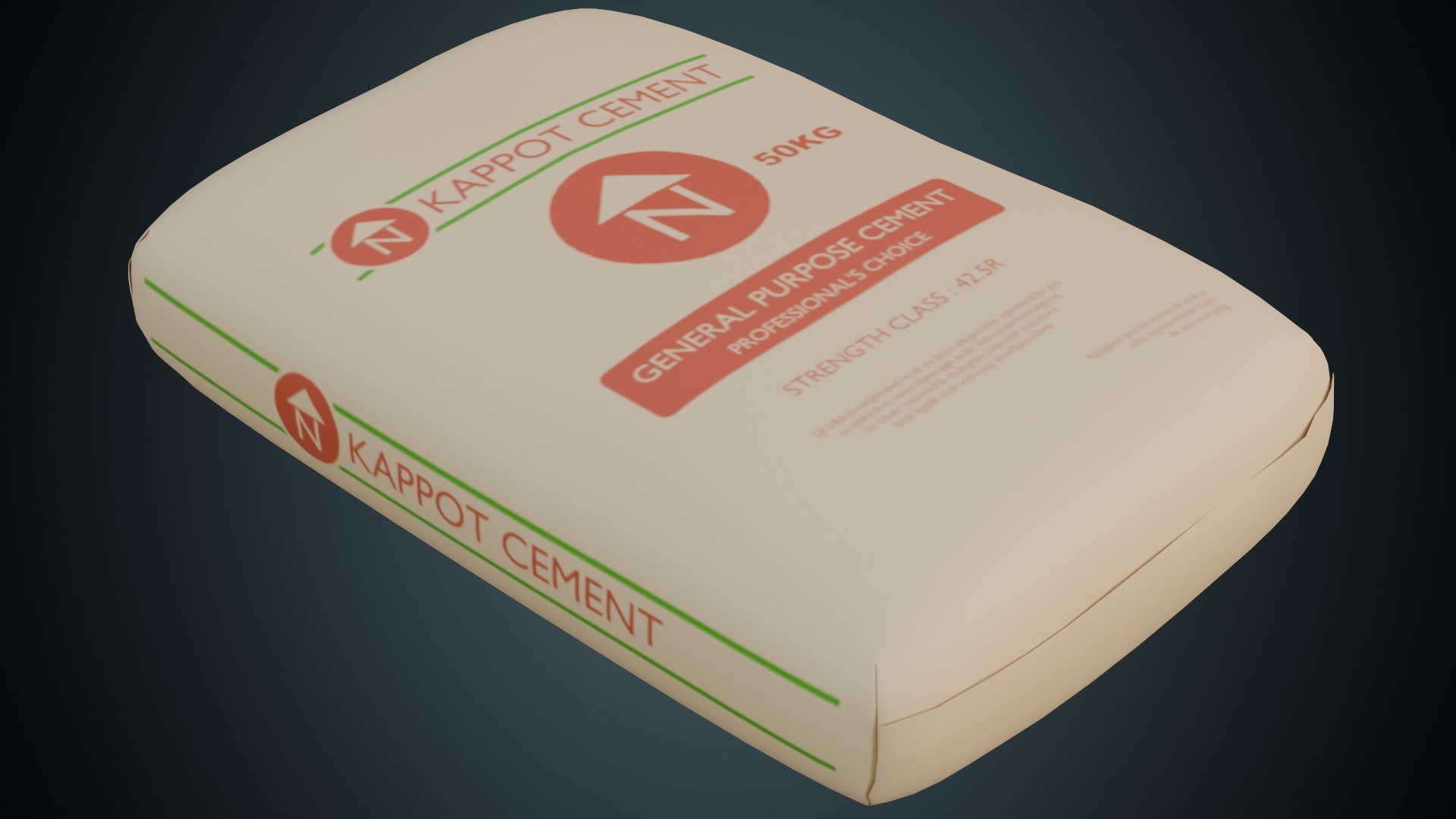 3D Cement Bag 1 Basic - TurboSquid 2251569
