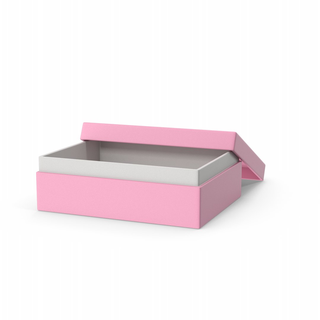 Pink Box Opened Model - TurboSquid 2078457