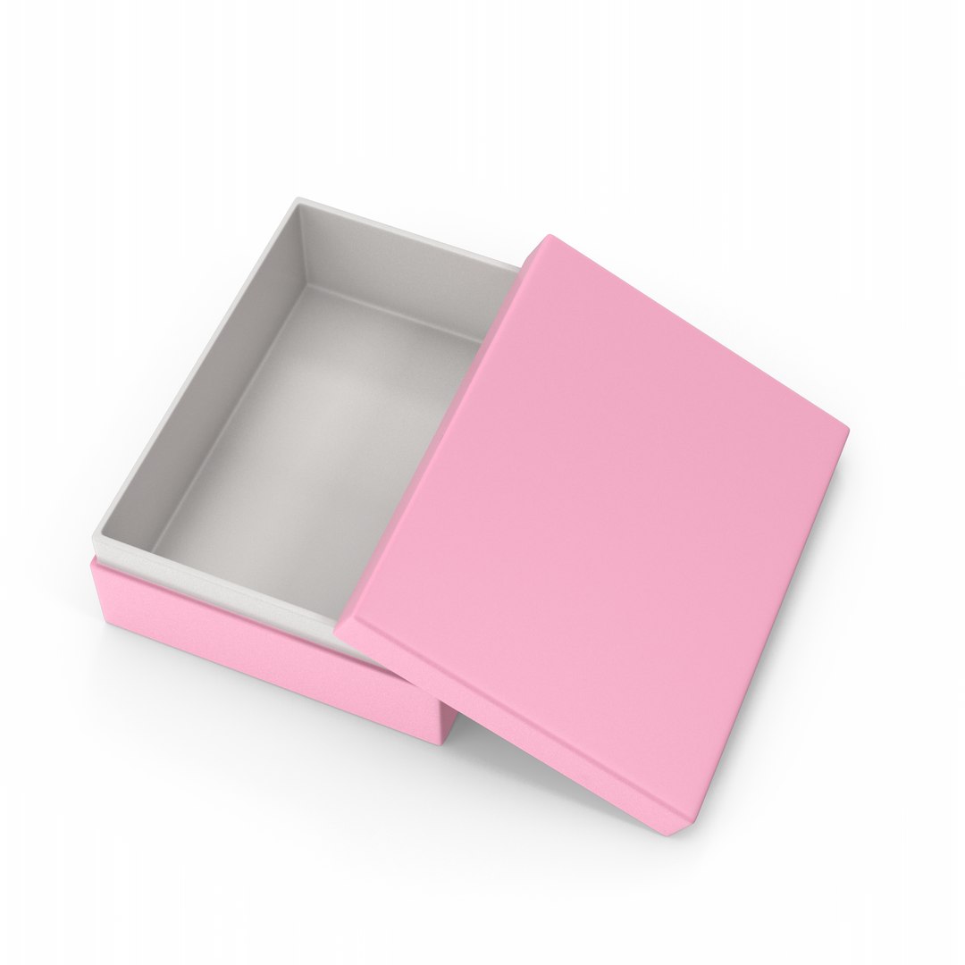 Pink Box Opened Model - TurboSquid 2078457