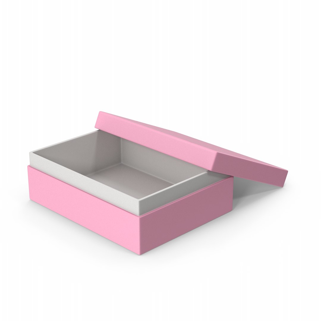Pink Box Opened Model - TurboSquid 2078457