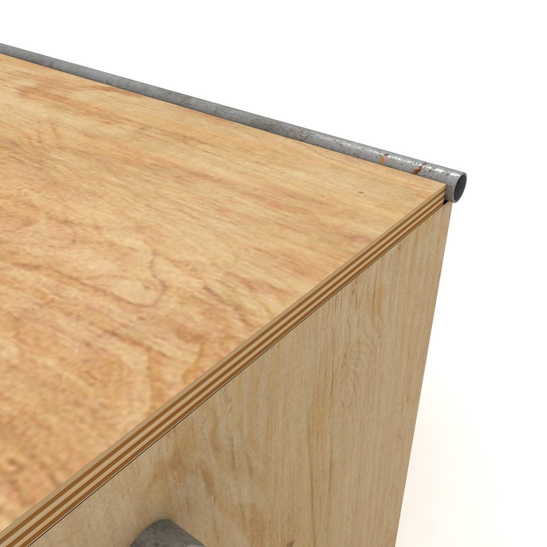 Skate Ramp Fun Box 3d Model