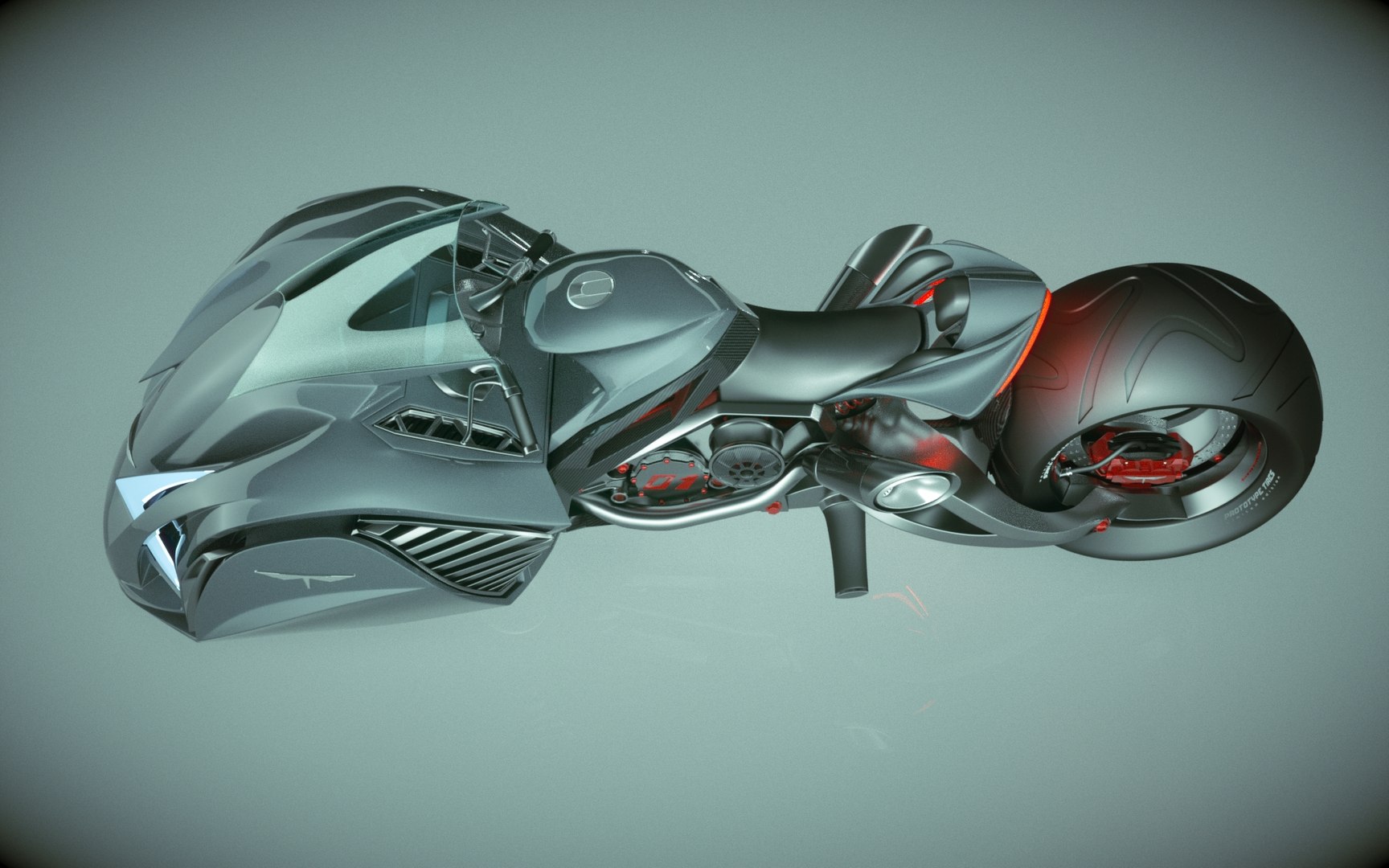 T Bike One Wheel 08 model - TurboSquid 1887505