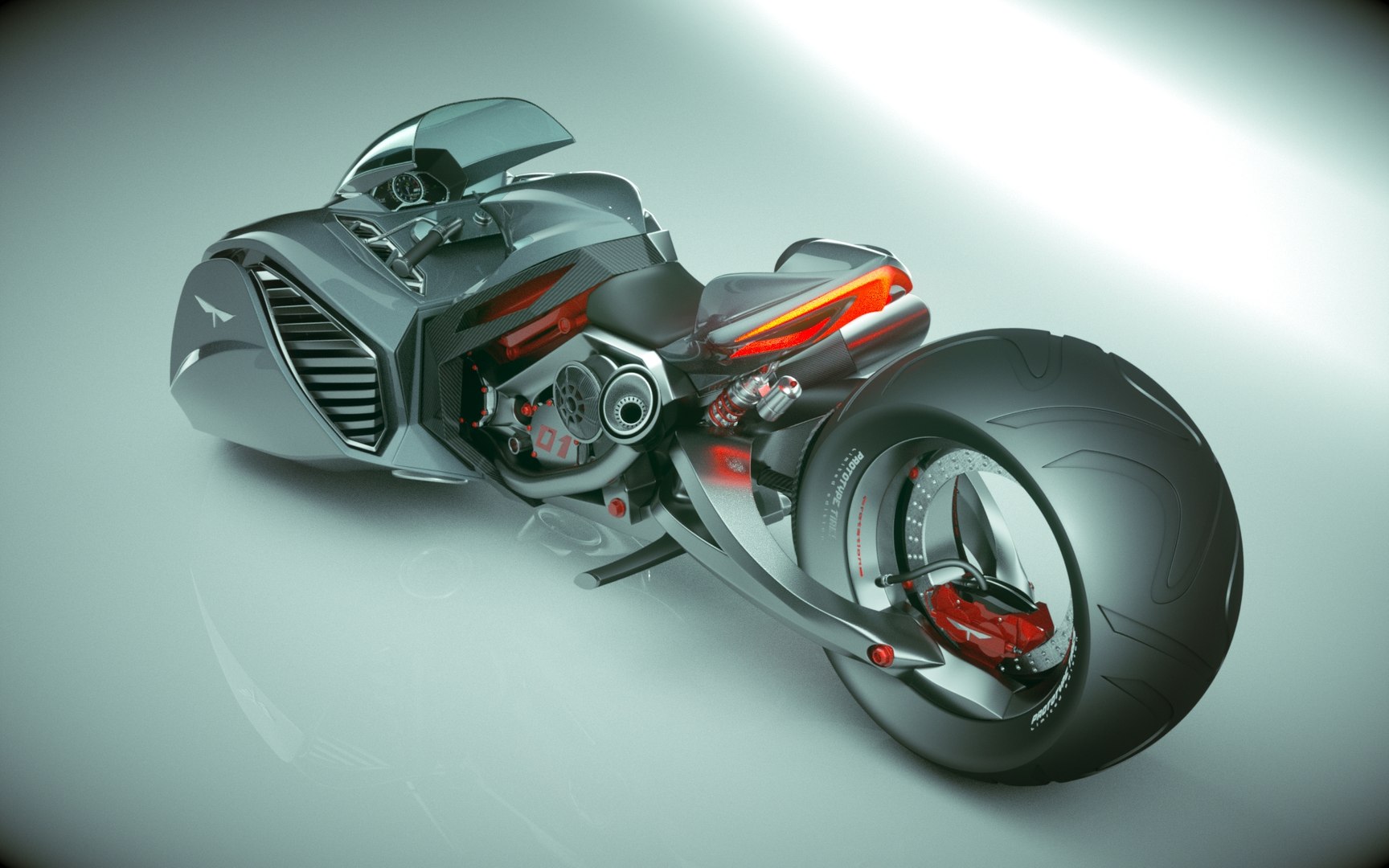 T Bike One Wheel 08 model - TurboSquid 1887505
