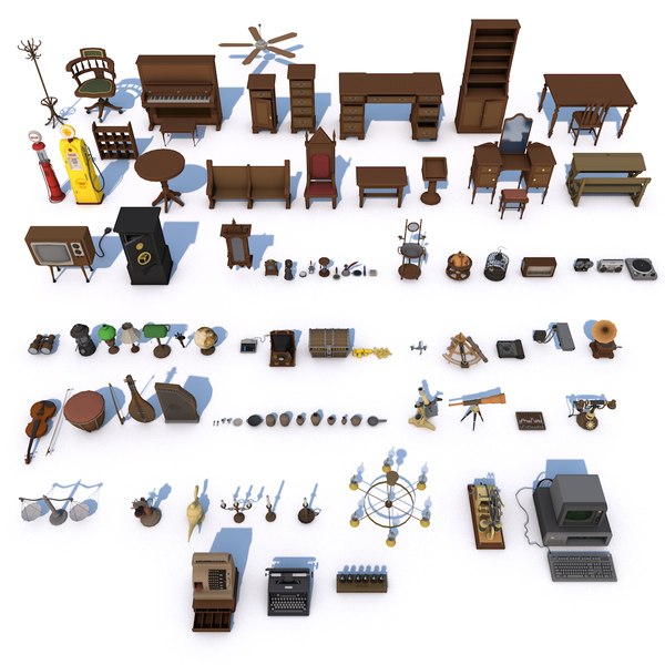 Free 3D Old-Furniture Models | TurboSquid