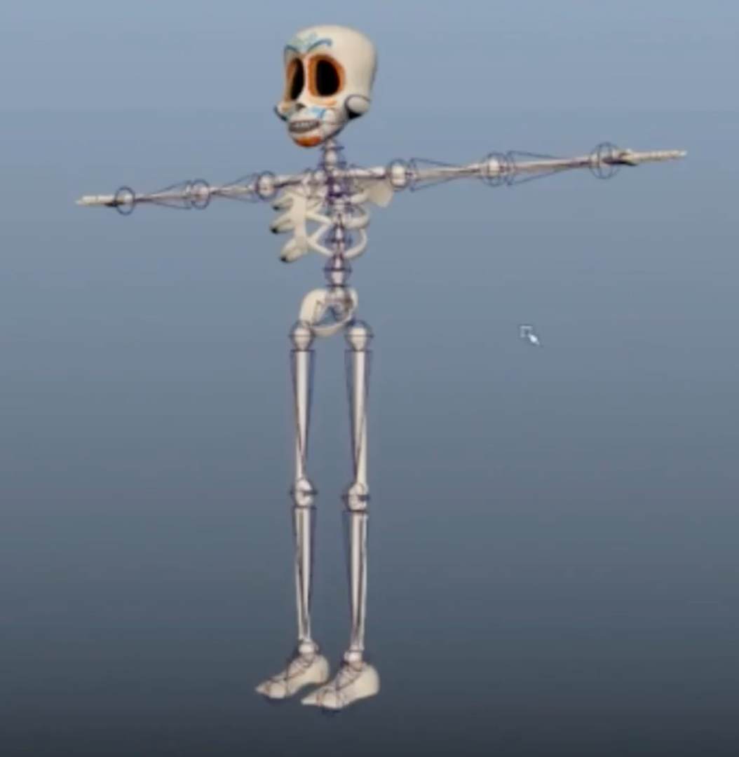 modèle 3D de Plate-forme d'animation squelette "Bones" pour Maya ...