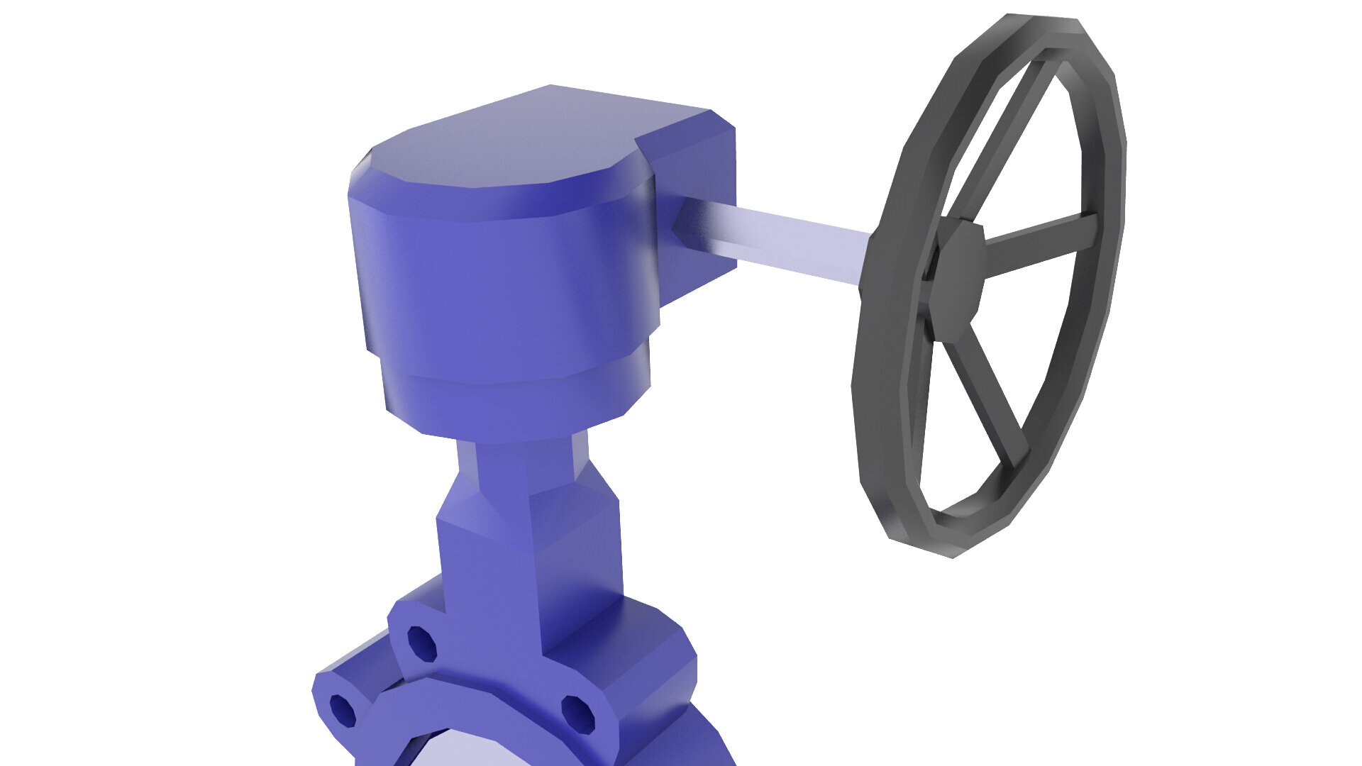 3D Butterfly Valve Low 8 - TurboSquid 2096678