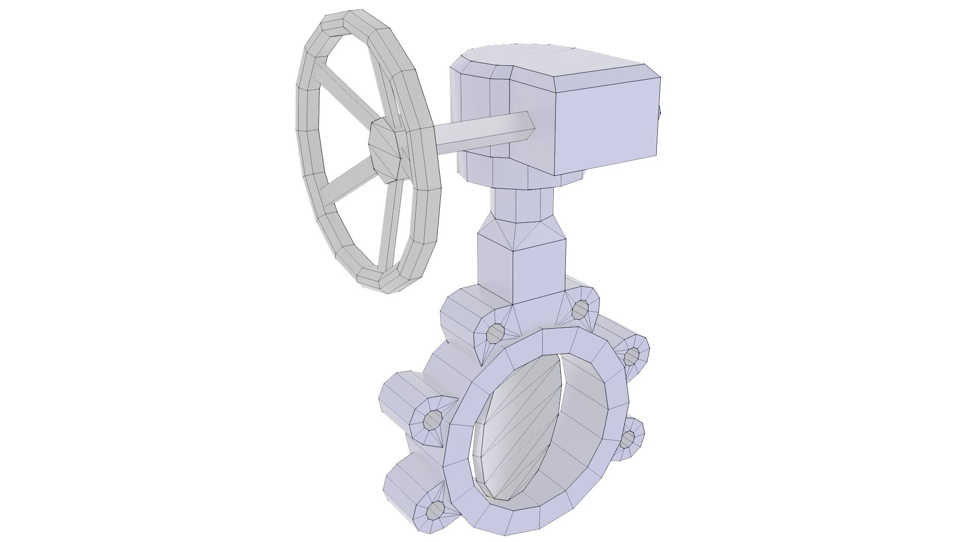 3D Butterfly Valve Low 8 - TurboSquid 2096678