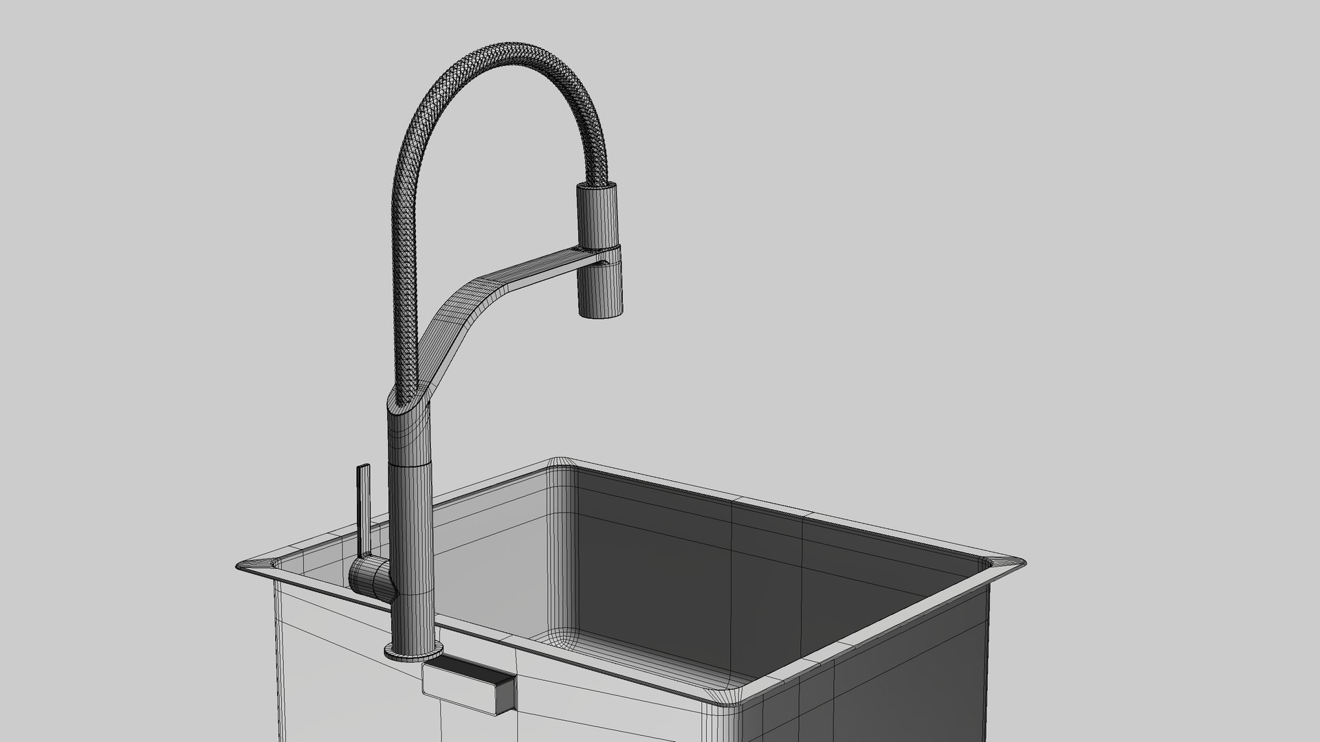 MESH Kitchen Faucet By Gessi 3D Model - TurboSquid 1898941