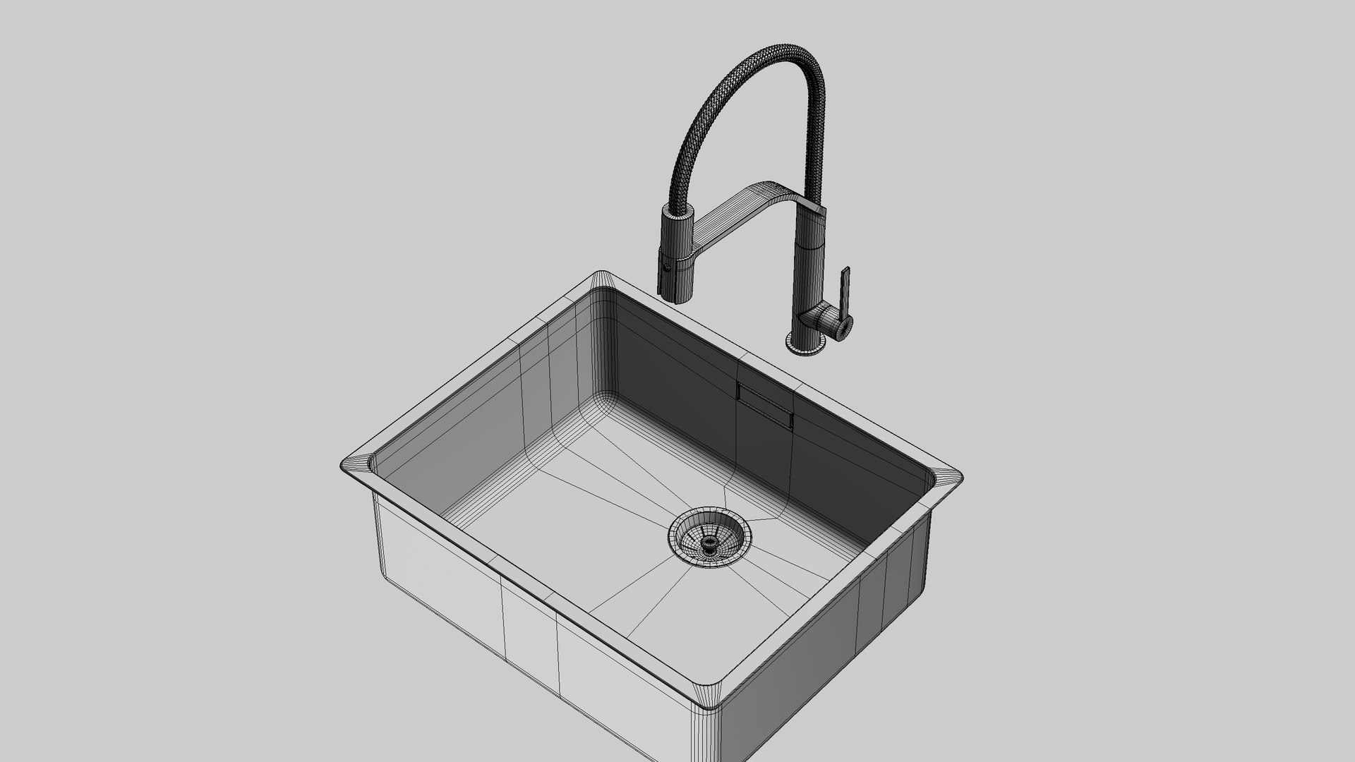MESH Kitchen Faucet By Gessi 3D Model - TurboSquid 1898941