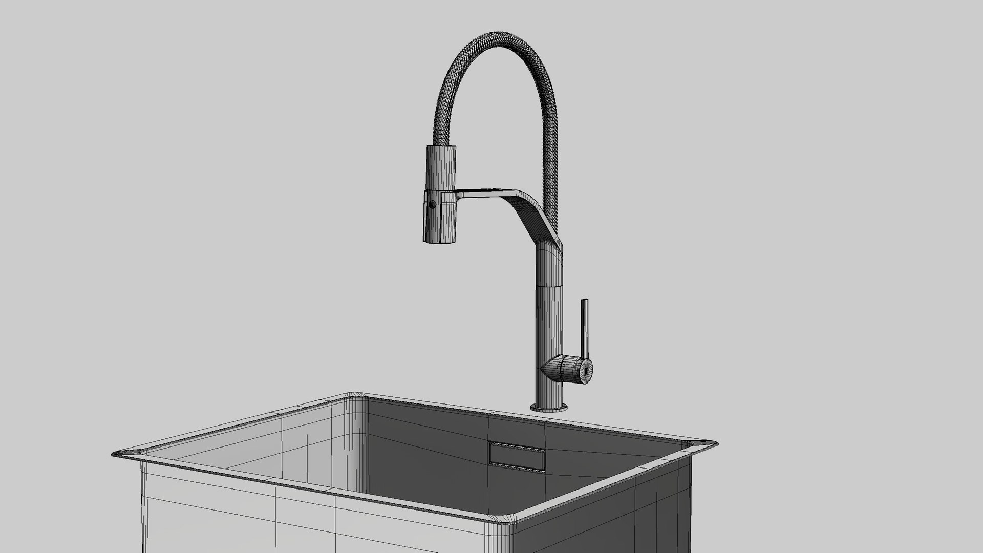 MESH Kitchen Faucet By Gessi 3D Model - TurboSquid 1898941