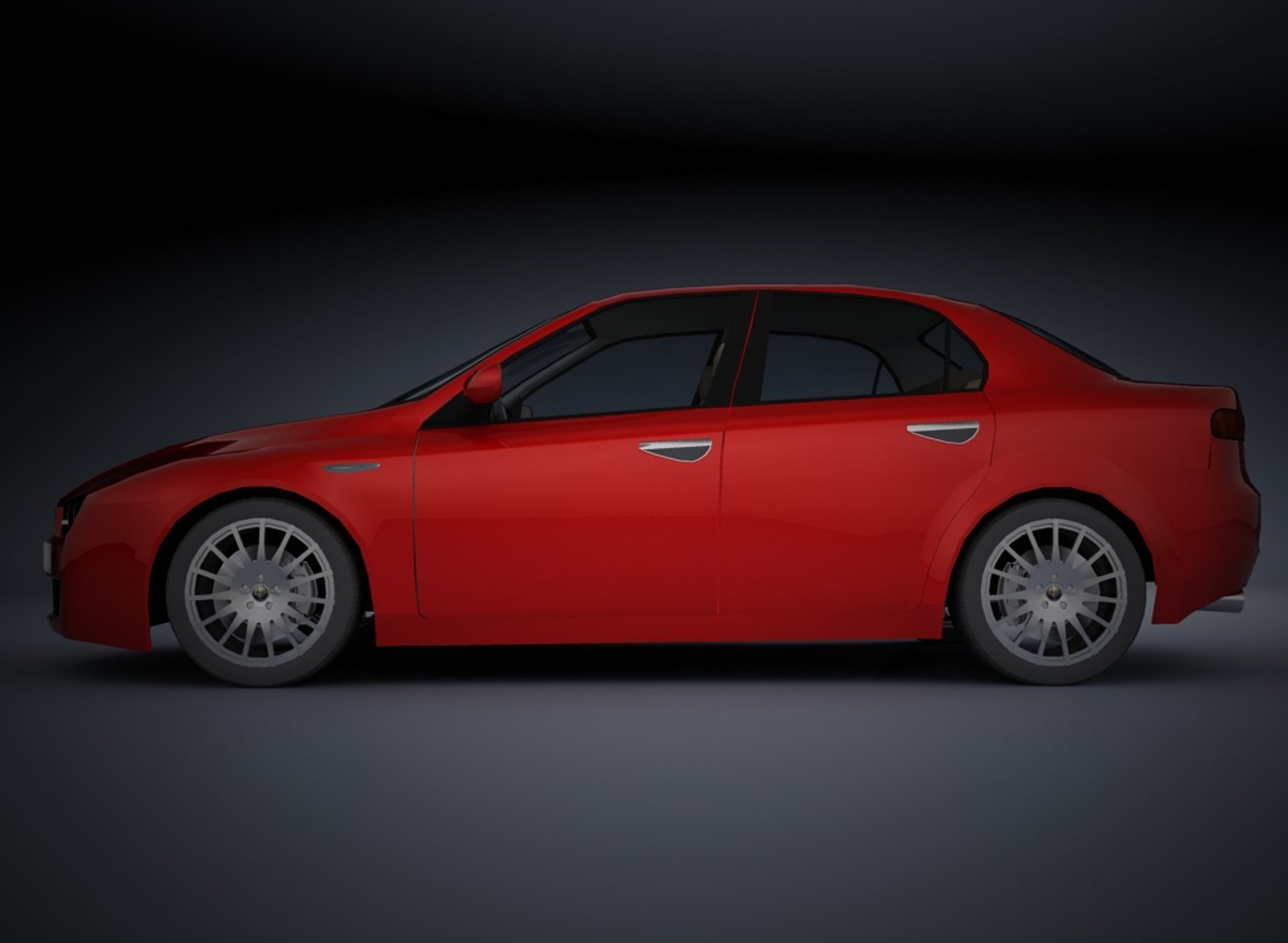 3d alfa romeo 159 car