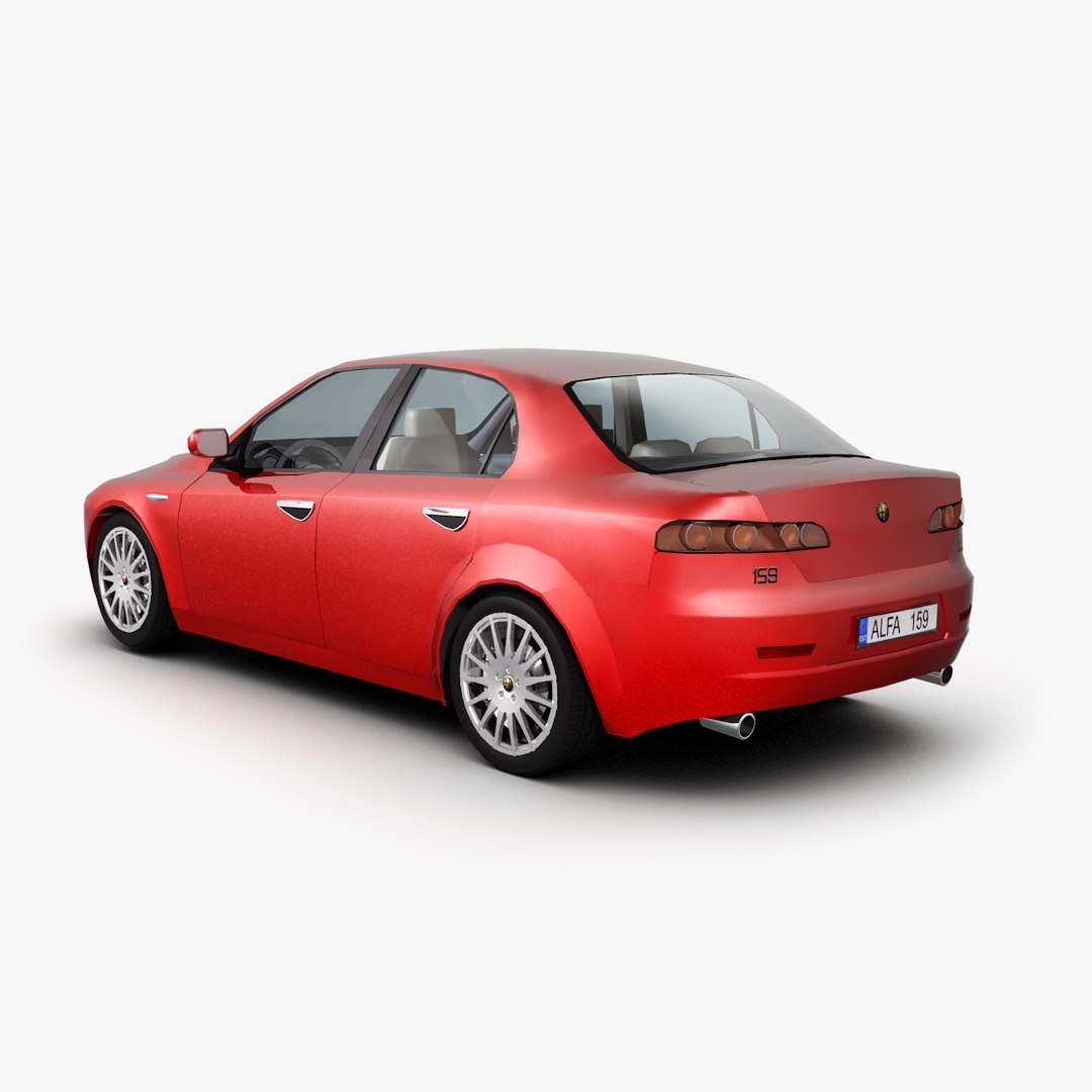 3d alfa romeo 159 car