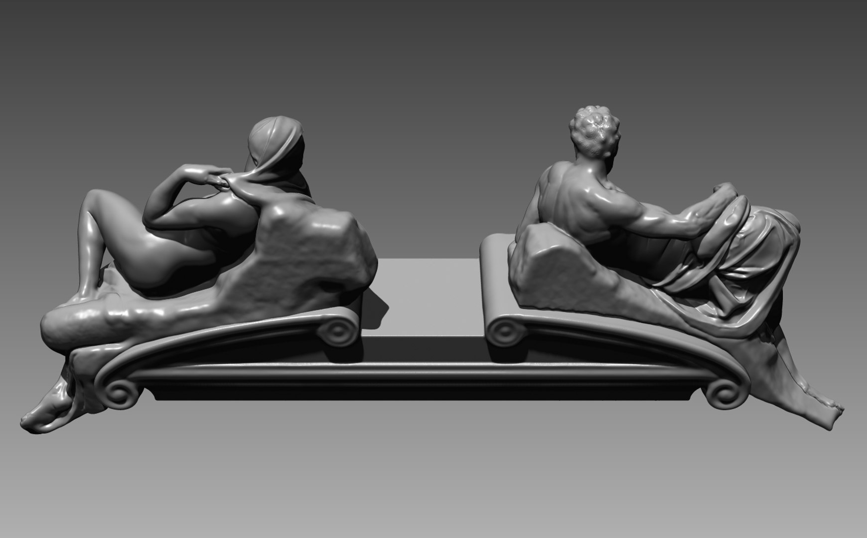 3D Down And Dusk Michelangelo Collection Model - TurboSquid 1856498