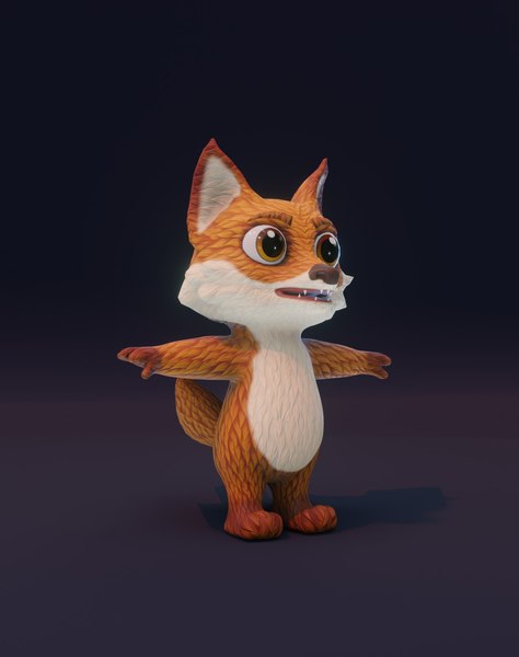 Cartoon Fox 3D Models 3D model - TurboSquid 1929885
