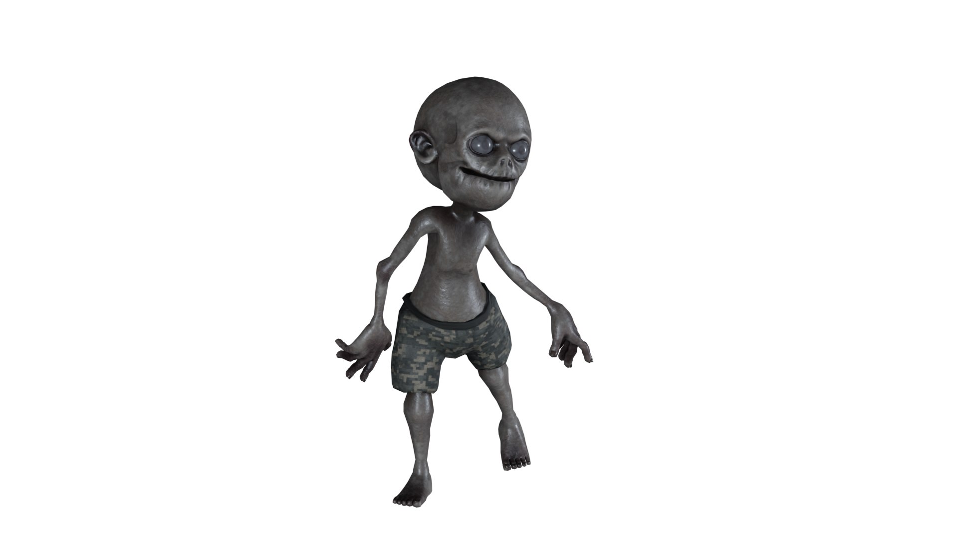 3D Zombie Boy Model - TurboSquid 2063576