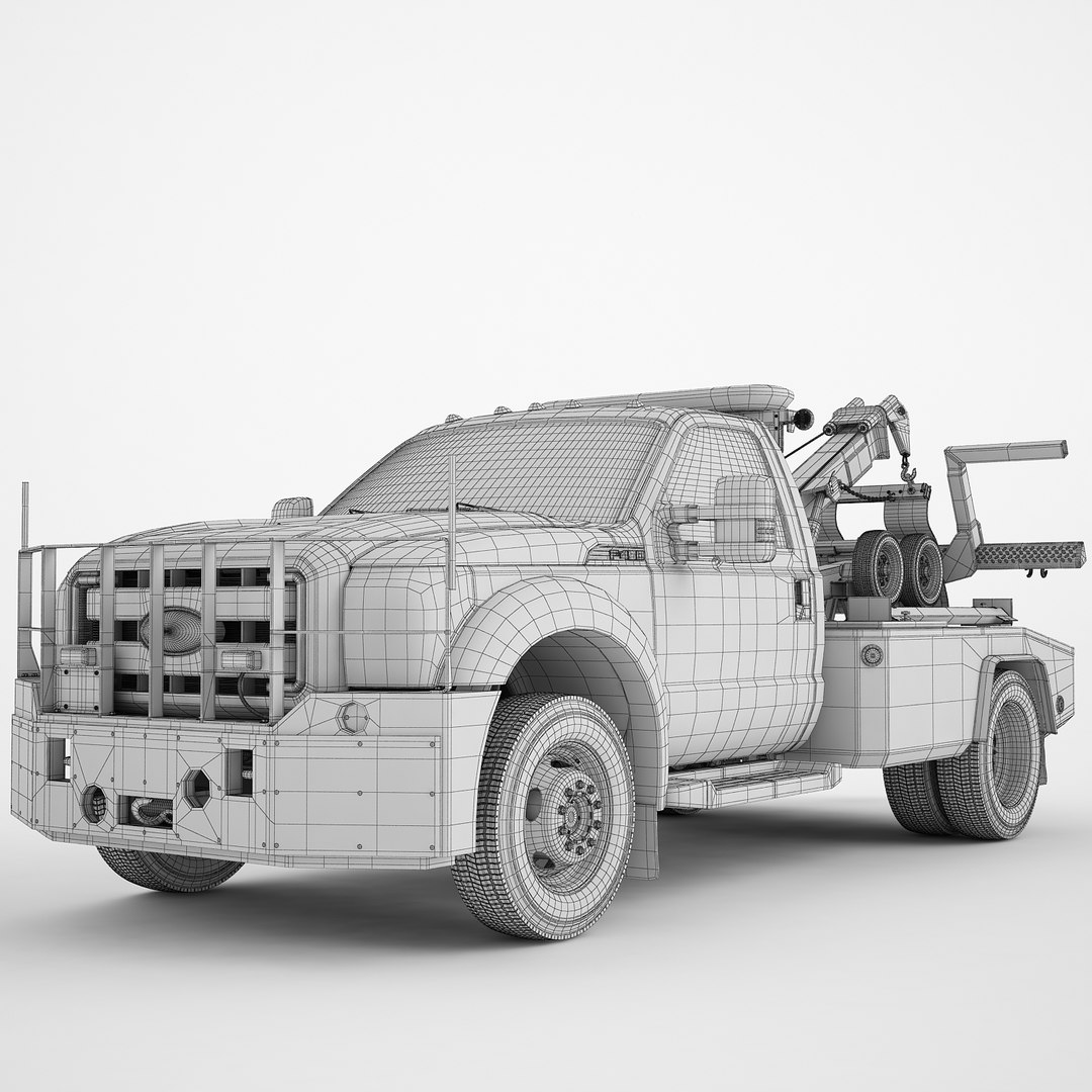 Towing vehicle 3D model - TurboSquid 1406622