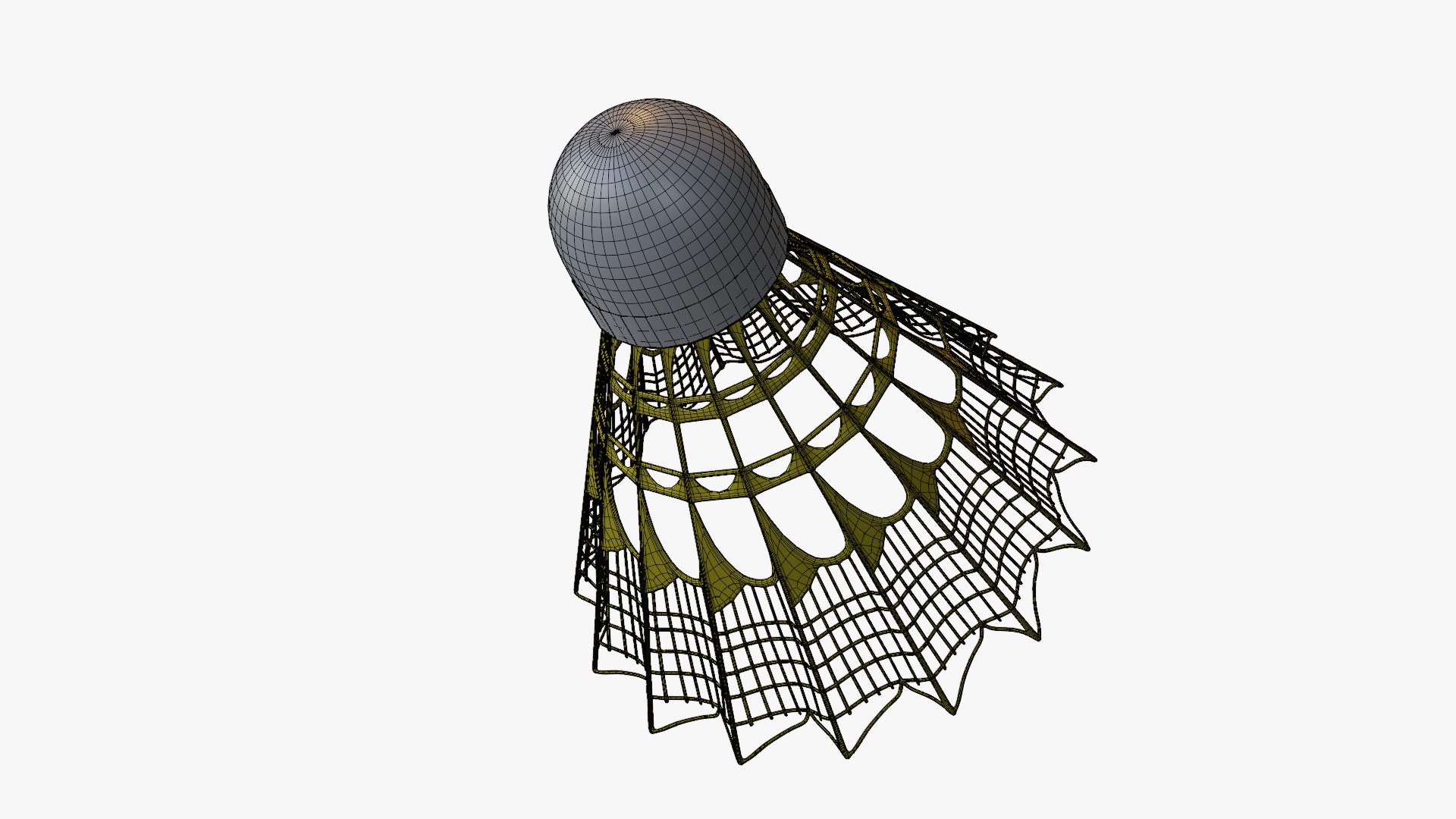 3D Model Badminton Shuttlecock - TurboSquid 2235775