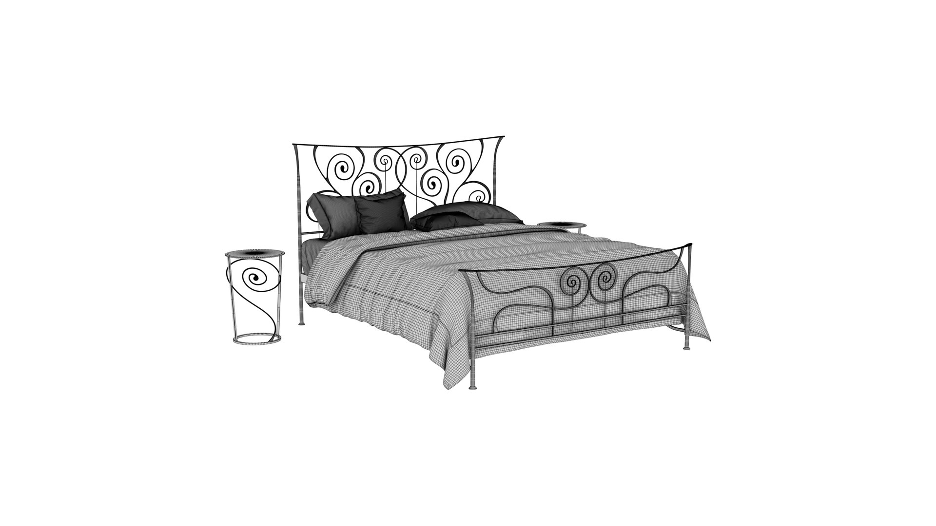 3D Model Ciacci Brigitte Bed - TurboSquid 2301230