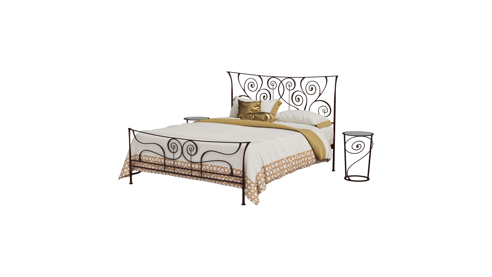 3D Model Ciacci Brigitte Bed - TurboSquid 2301230