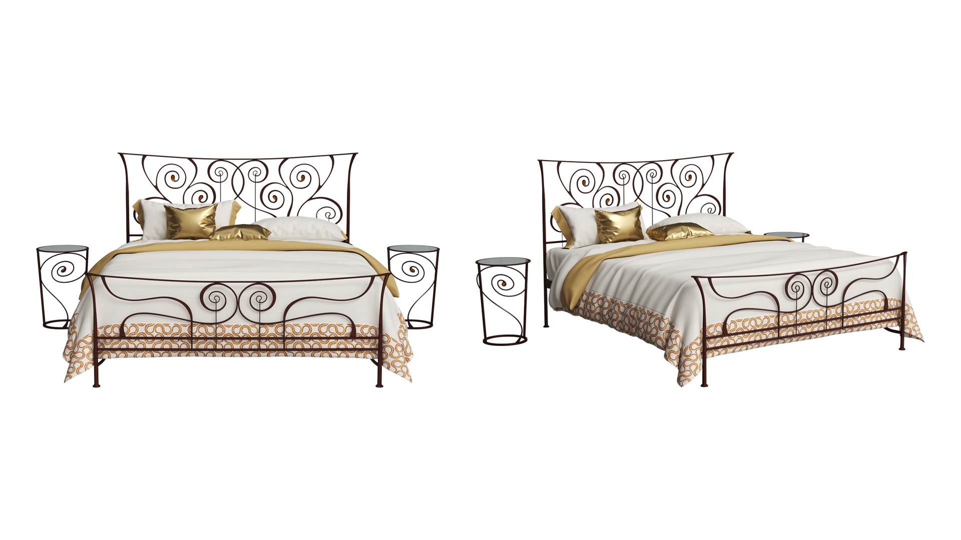 3D Model Ciacci Brigitte Bed - TurboSquid 2301230