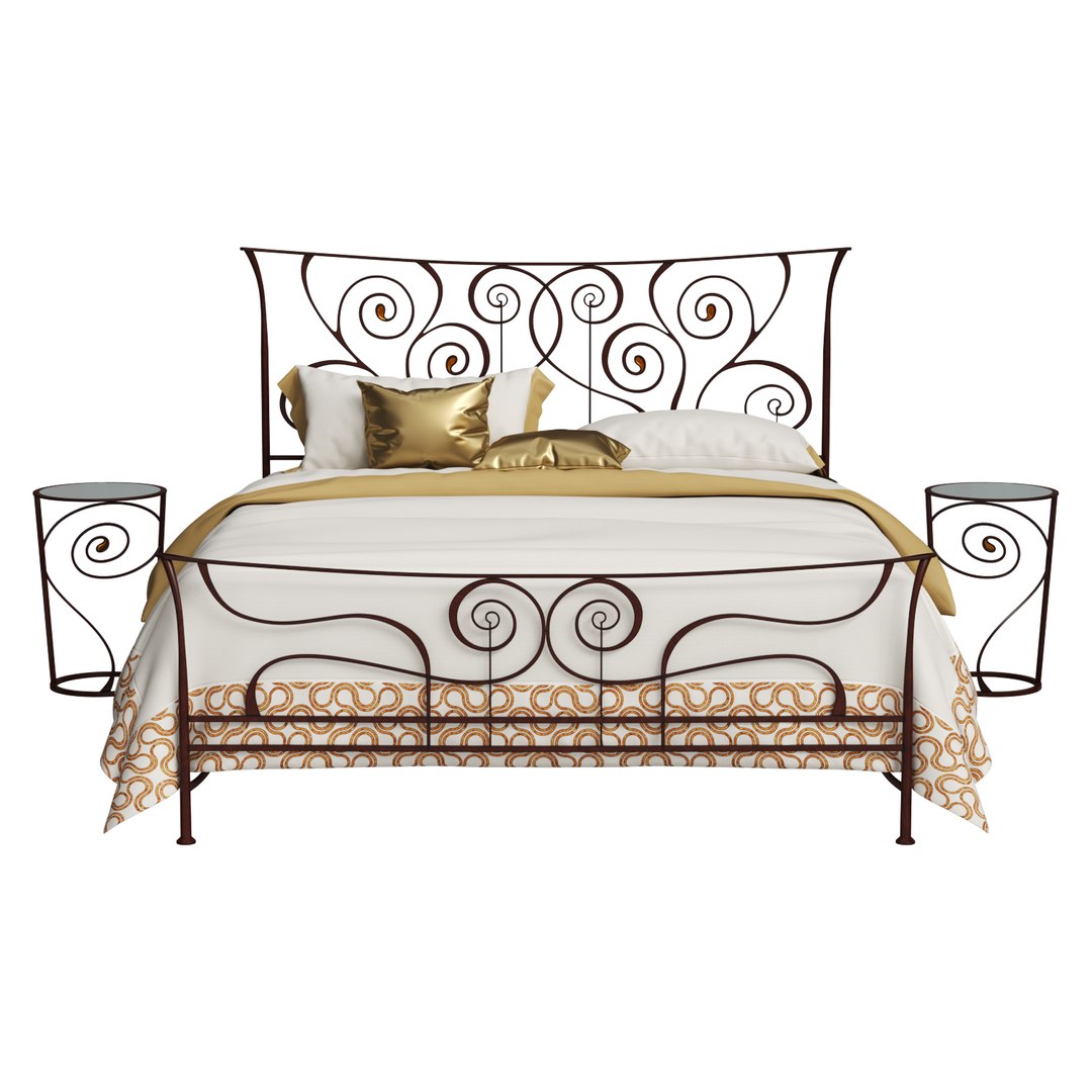 3D Model Ciacci Brigitte Bed - TurboSquid 2301230