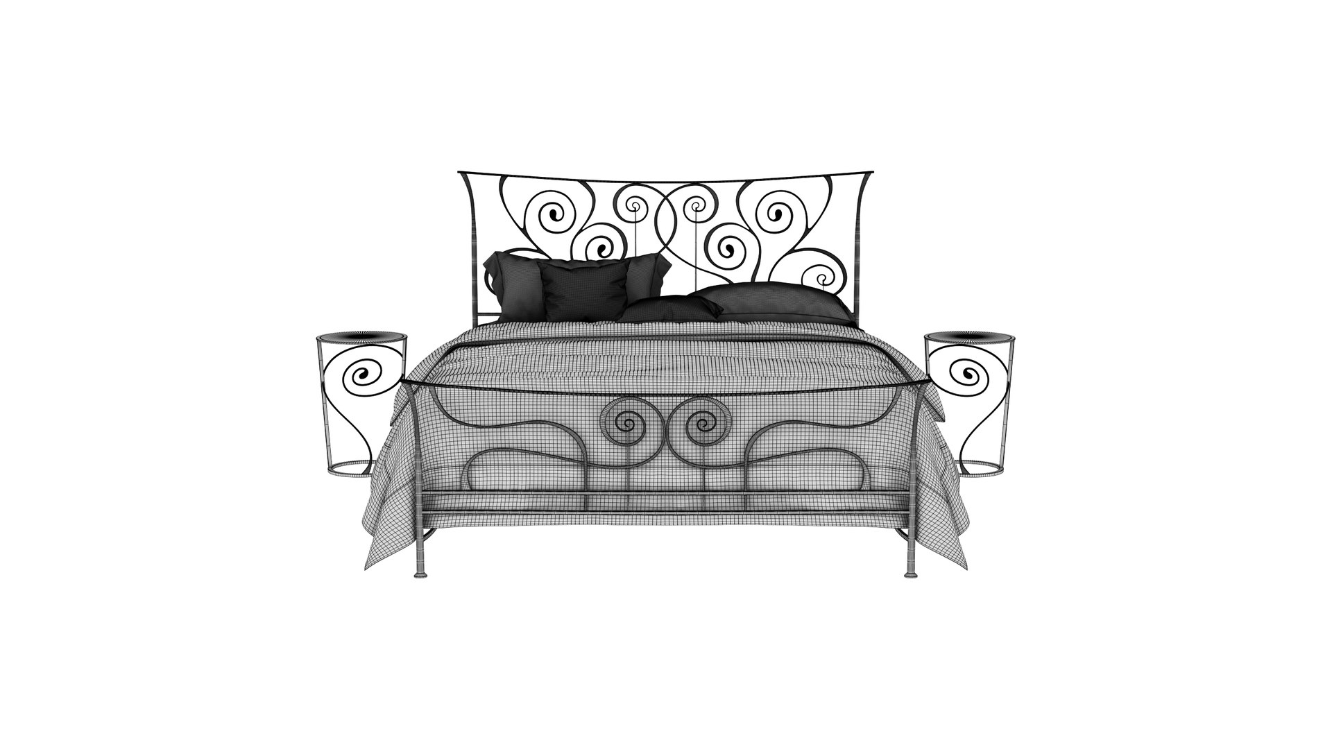 3D Model Ciacci Brigitte Bed - TurboSquid 2301230