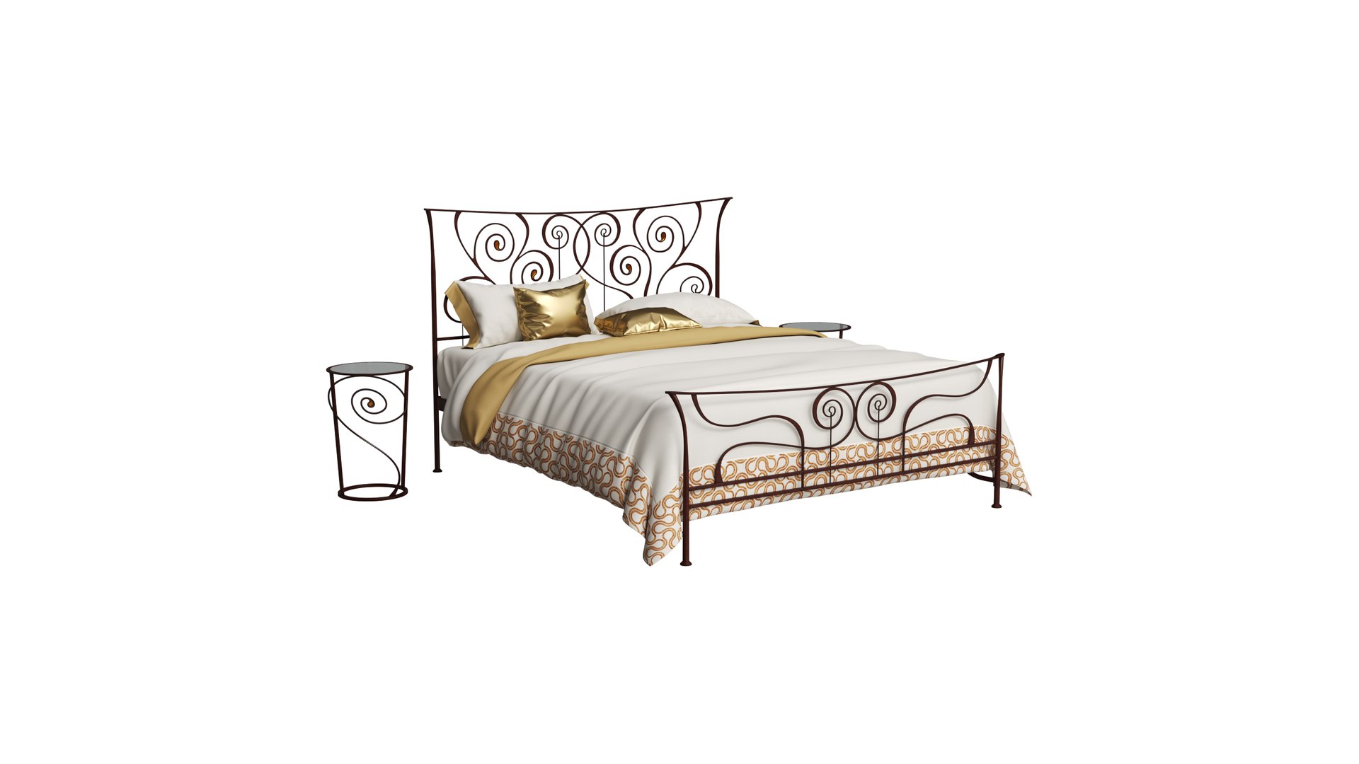 3D Model Ciacci Brigitte Bed - TurboSquid 2301230