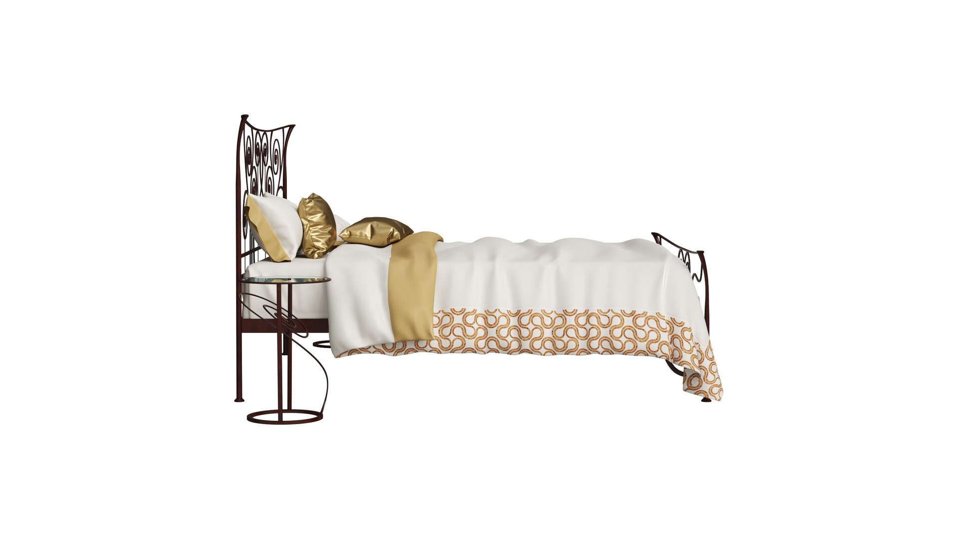 3D Model Ciacci Brigitte Bed - TurboSquid 2301230