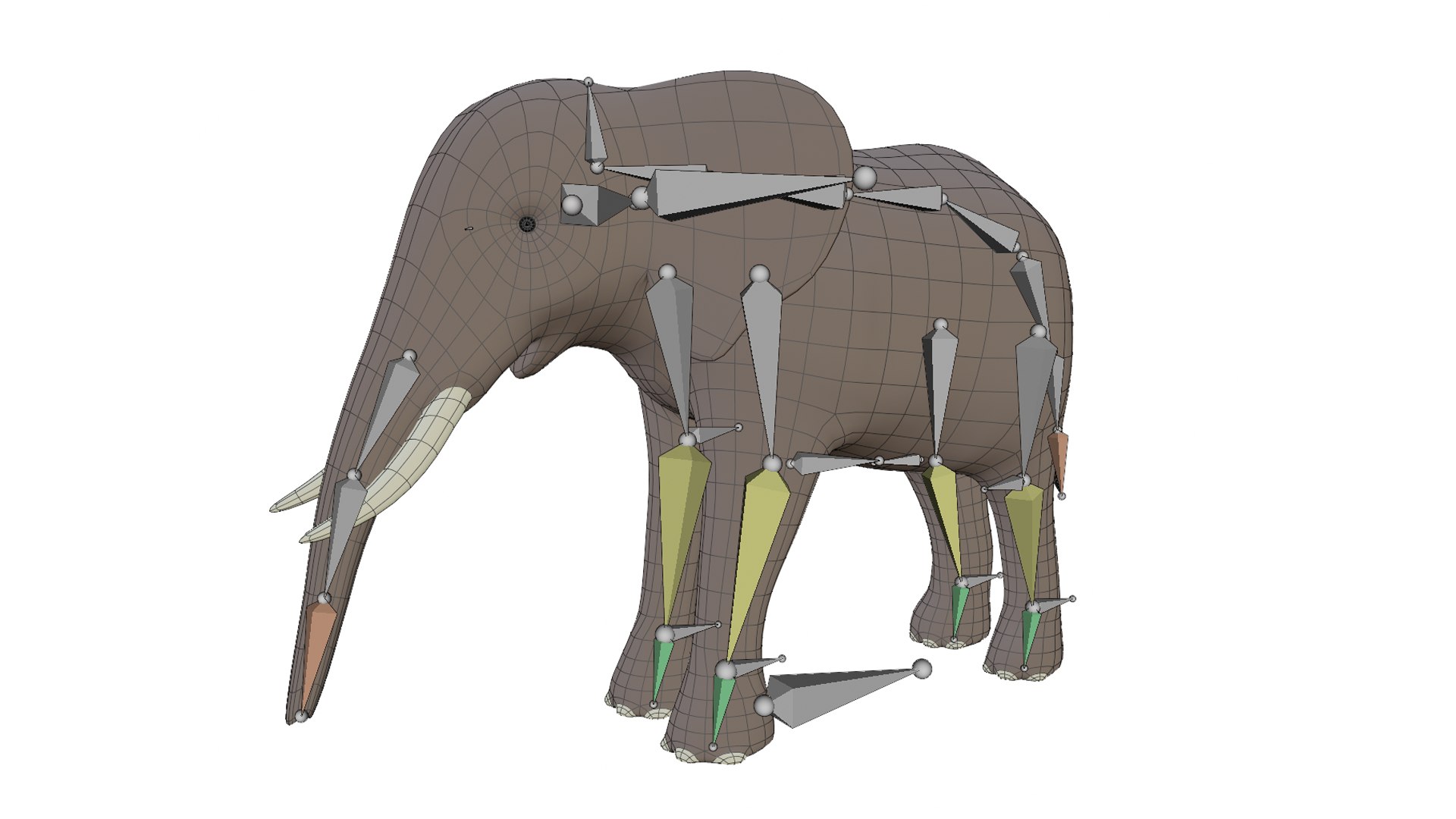 Stylized Elephant 3D Model - TurboSquid 1644665